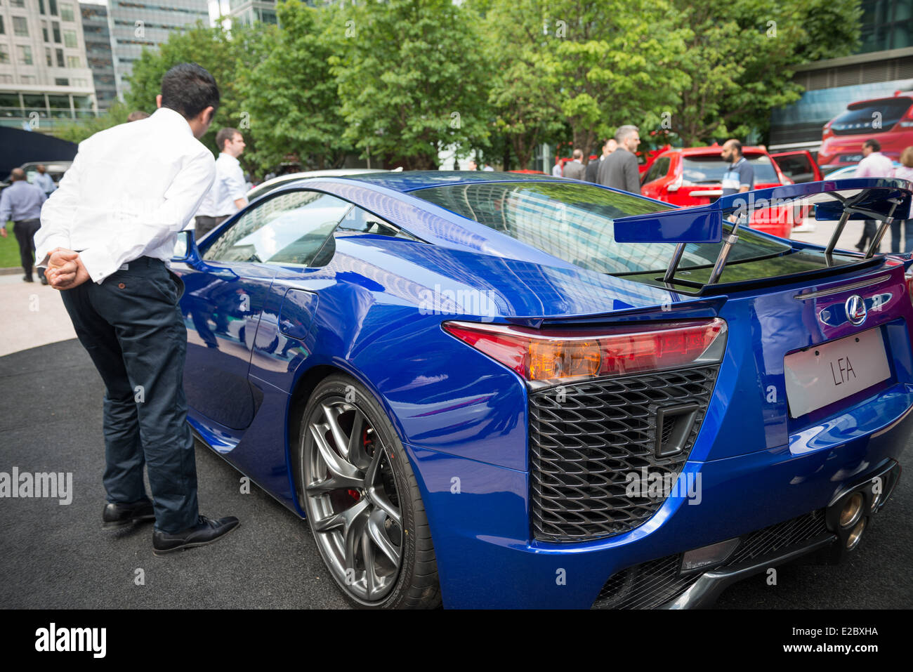 Legendary Lexus LFA at Canary Wharf Motorexpo 2014 Stock Photo - Alamy