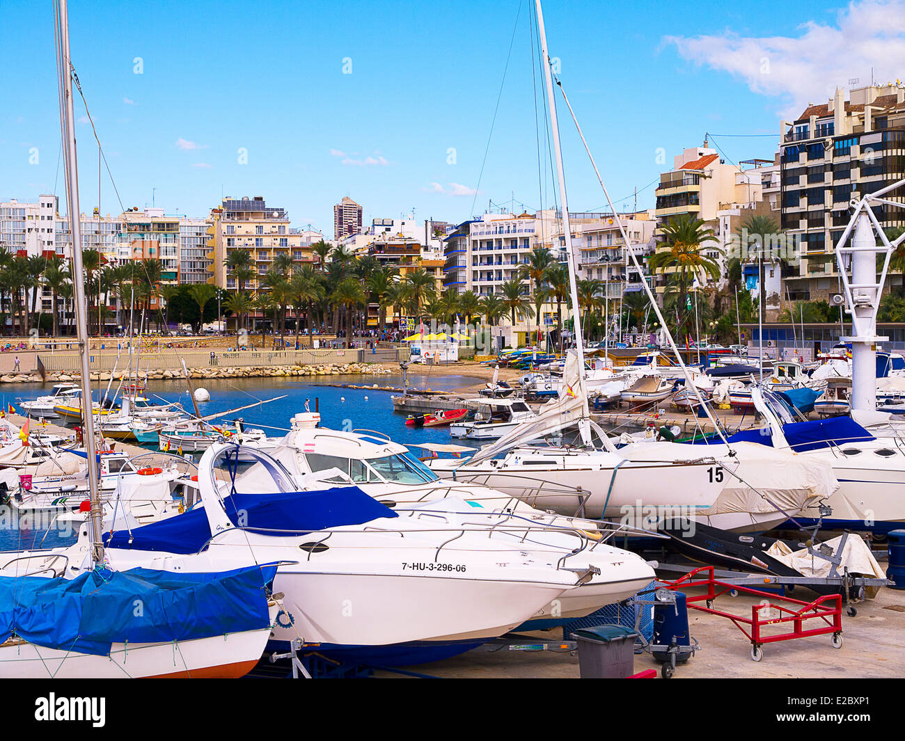 Marina at Benidorm Costa Blanca Spain Europe Stock Photo - Alamy