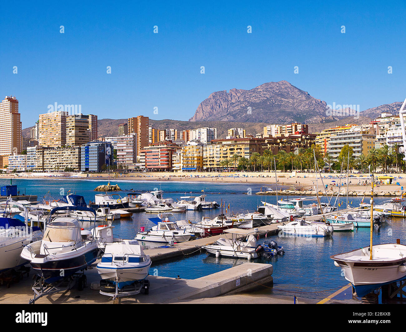 Marina at Benidorm Costa Blanca Spain Europe Stock Photo - Alamy