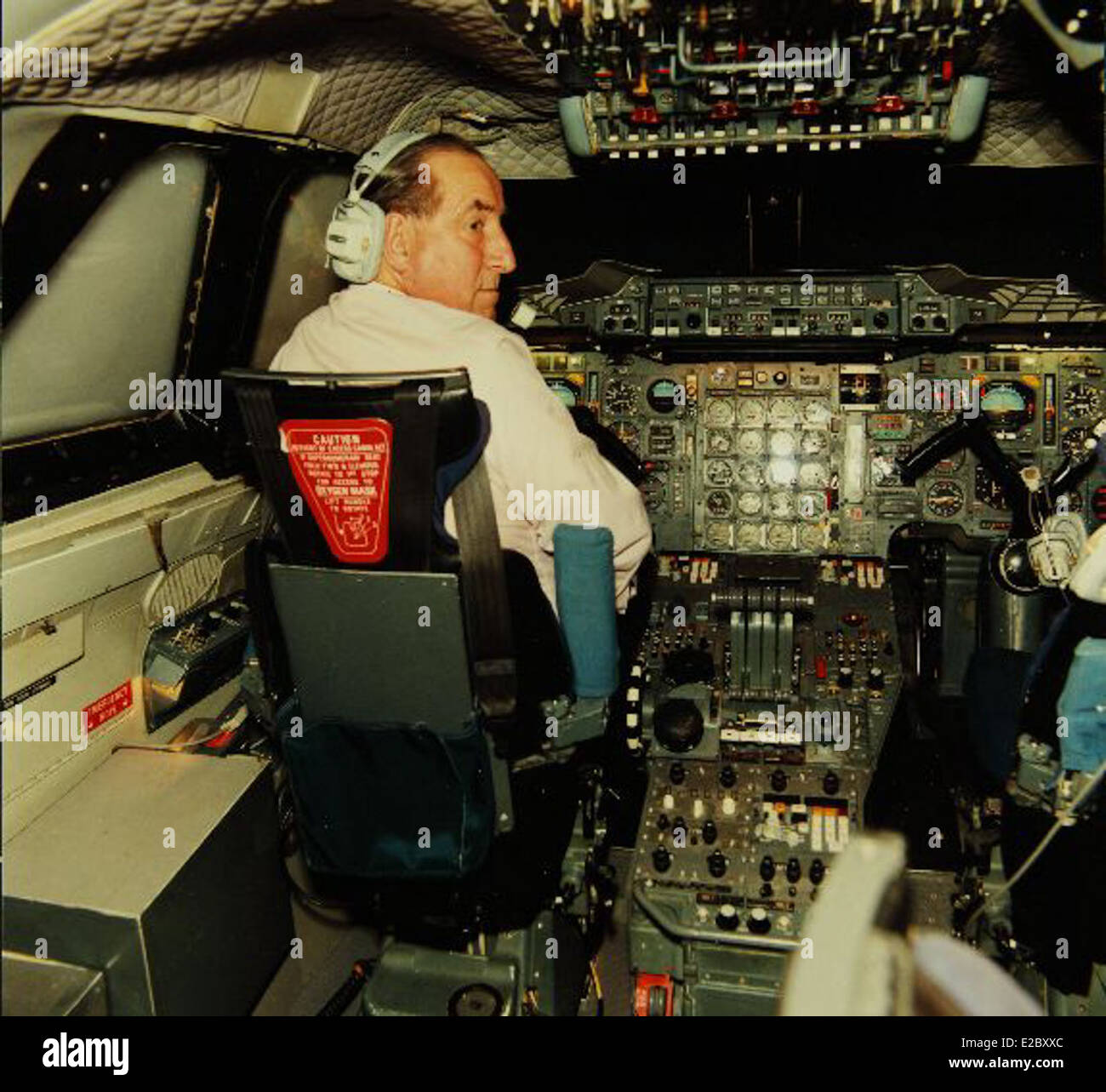 This image captures Brian Trubshaw, a significant figure in aviation ...