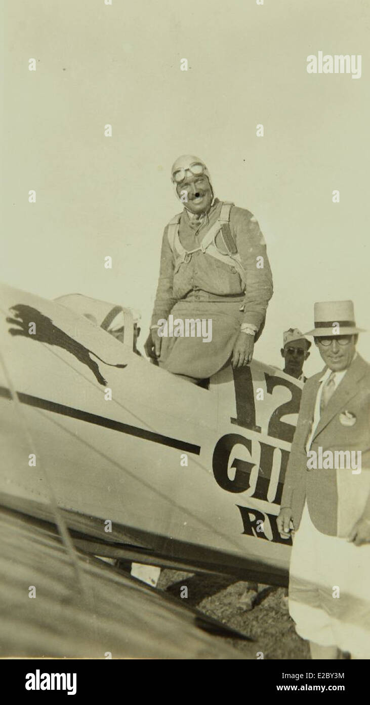 Roscoe Turner, a notable American aviator, is featured in the San Diego ...