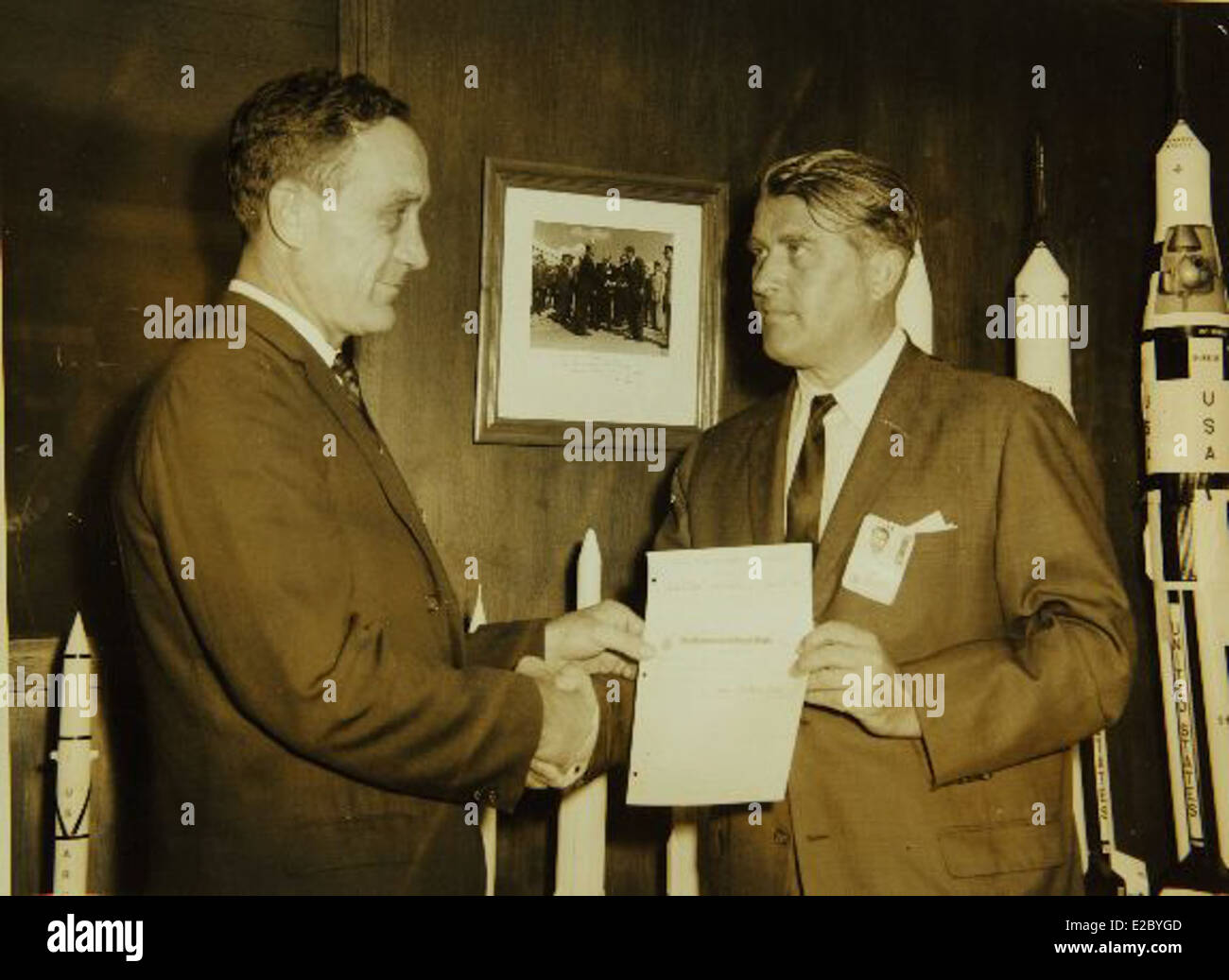 Wernher von Braun, a key figure in the development of rocketry and ...
