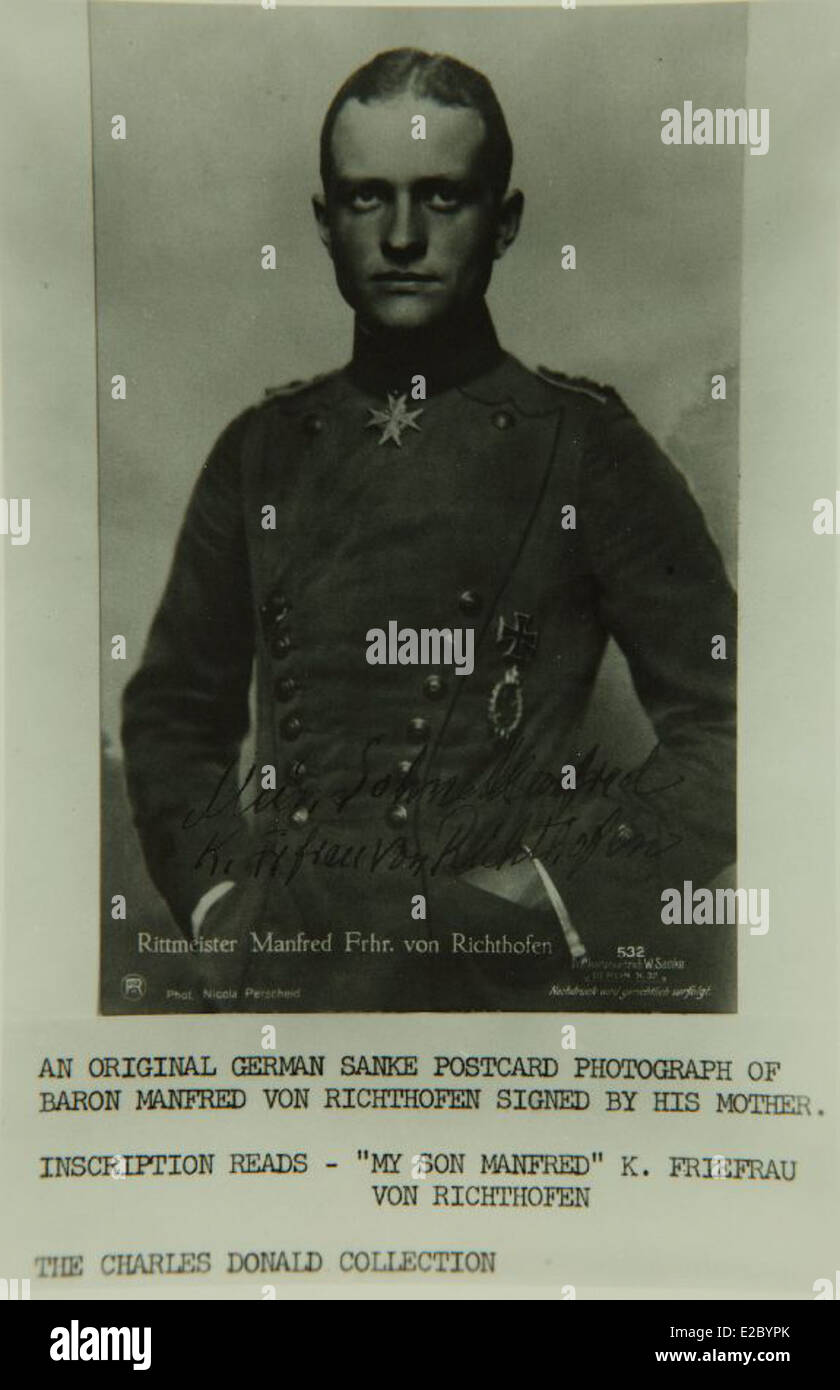 This image from the San Diego Air and Space Museum features Manfred von ...