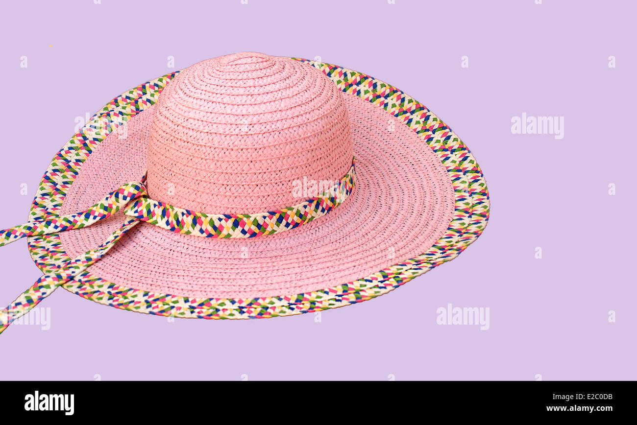 Lady with summer hat hi-res stock photography and images - Alamy