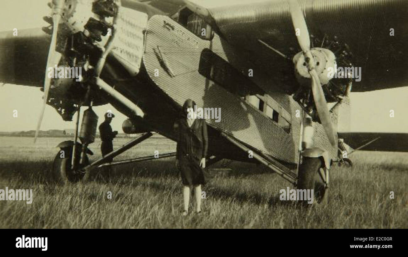 Photograph of Josephine Wells, an aviator featured in the San Diego Air ...