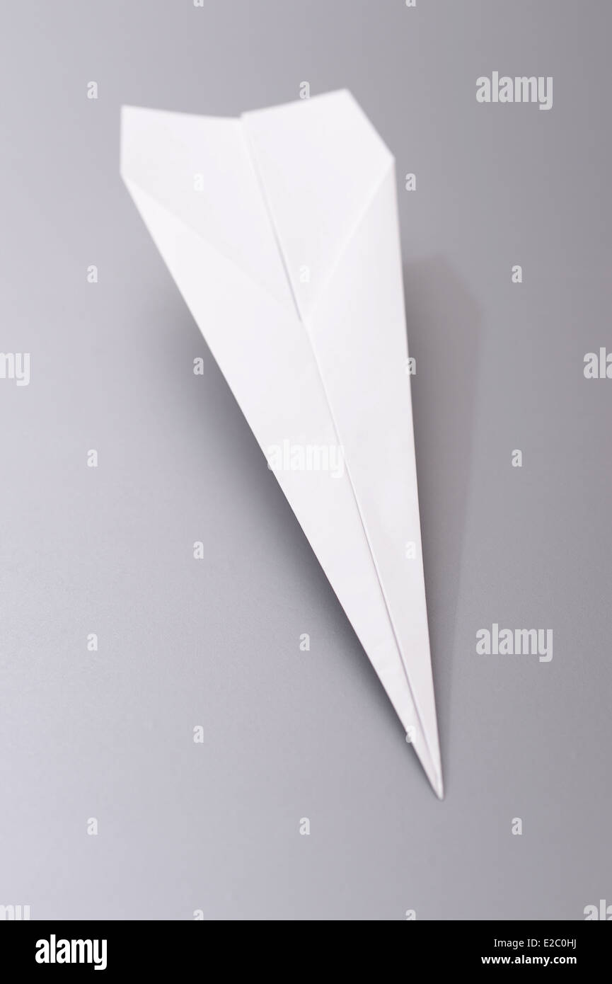 Flying paper airplane abstract model hi-res stock photography and ...
