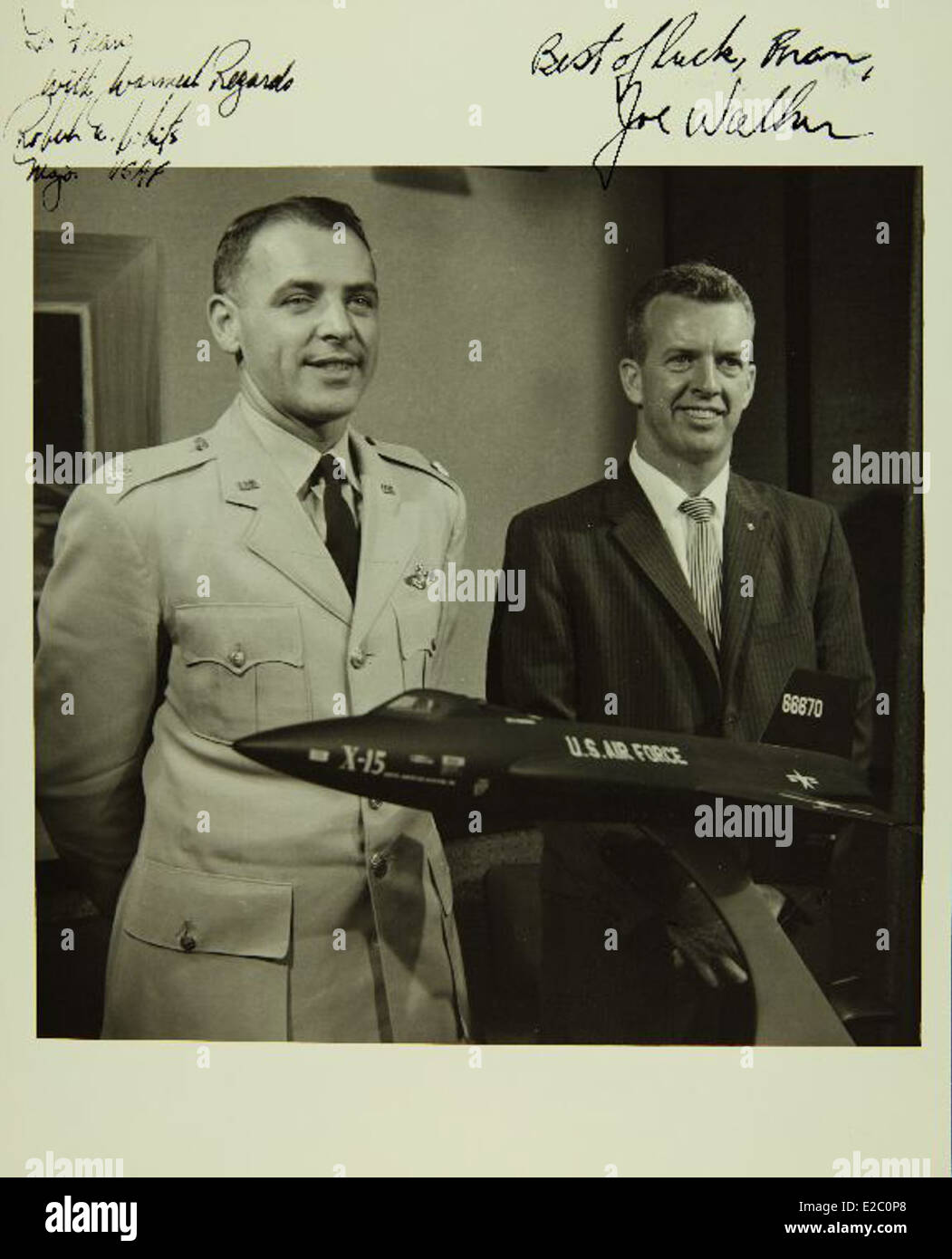 This image features Major Bob White, a distinguished aviation figure ...