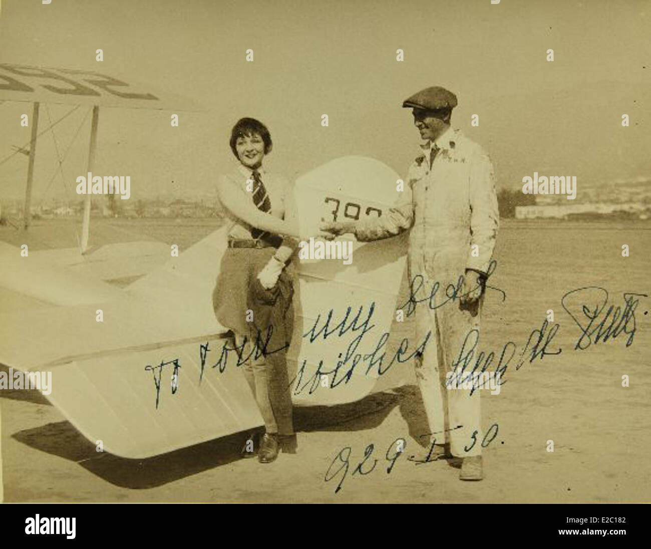 This photograph features Tom Witham, a notable figure in aviation ...