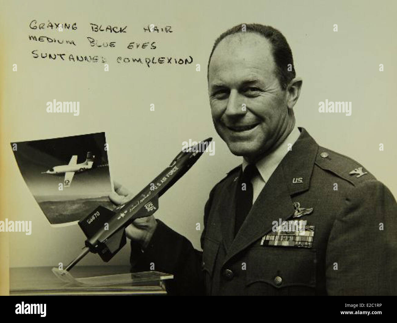 This photo captures Charles ‘Chuck’ Yeager, a celebrated test pilot and ...