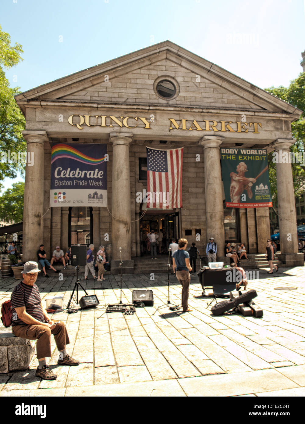 Quincy Market, Boston, Massachusetts Stock Photo - Alamy