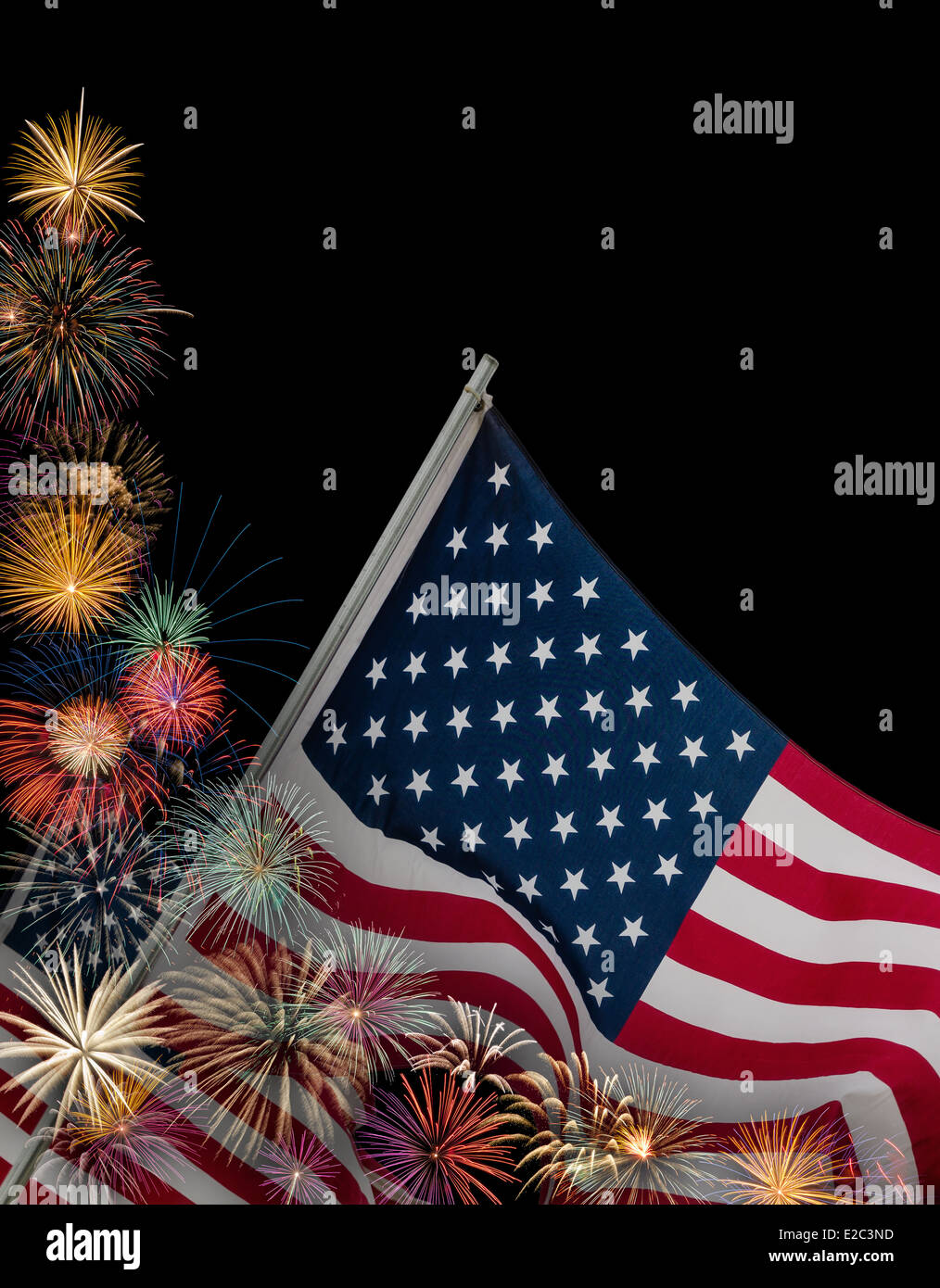 American flag fireworks hi-res stock photography and images - Alamy