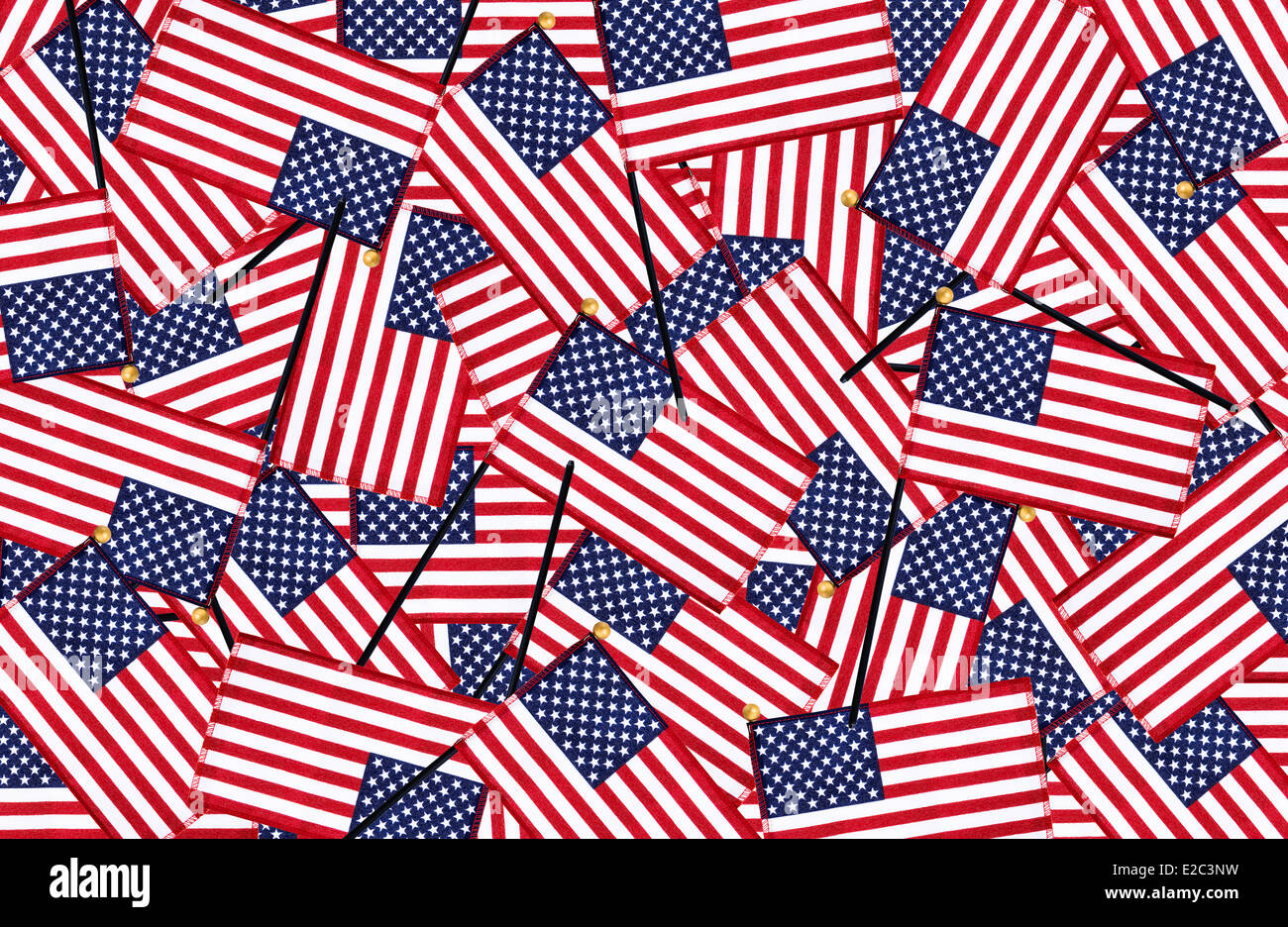 Miniature American flags background pattern Stock Photo - Alamy