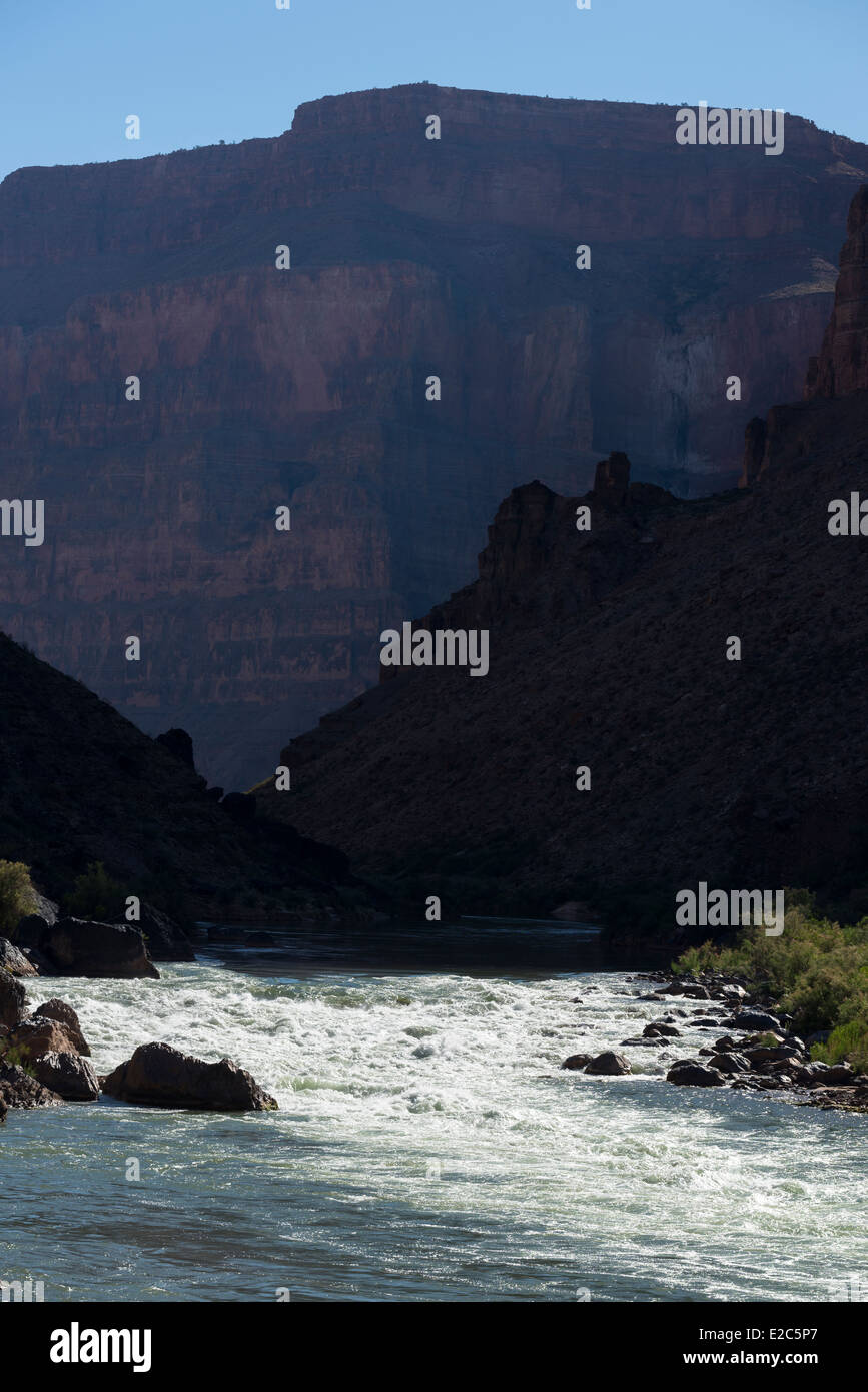 Lava Falls, one of the largest rapids on the Colorado River in the ...