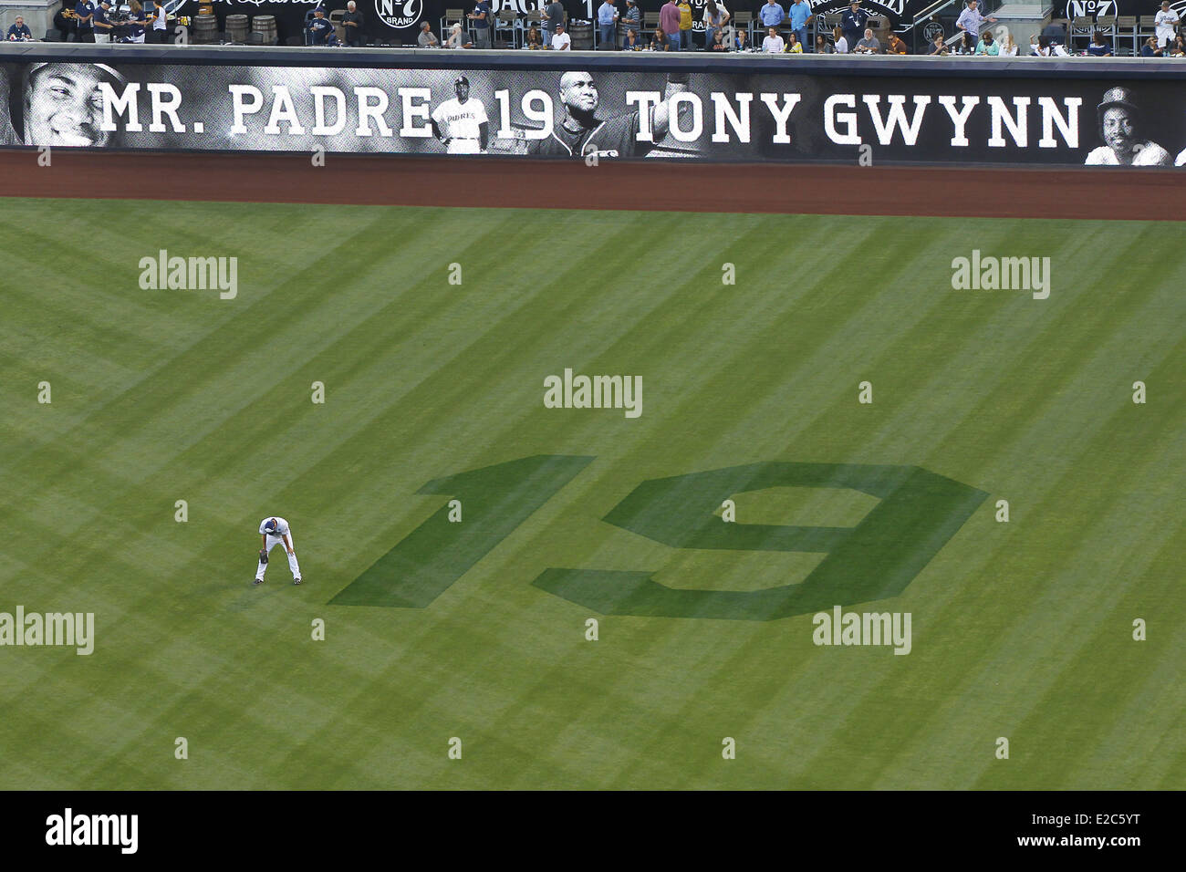 San Diego, CA, US. 18th June, 2014. The San Diego Padres Seth Smith ...