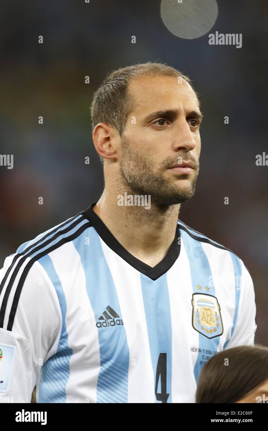 Rio de Janeiro, Brazil. 15th June, 2014. Pablo Zabaleta (ARG) Football ...