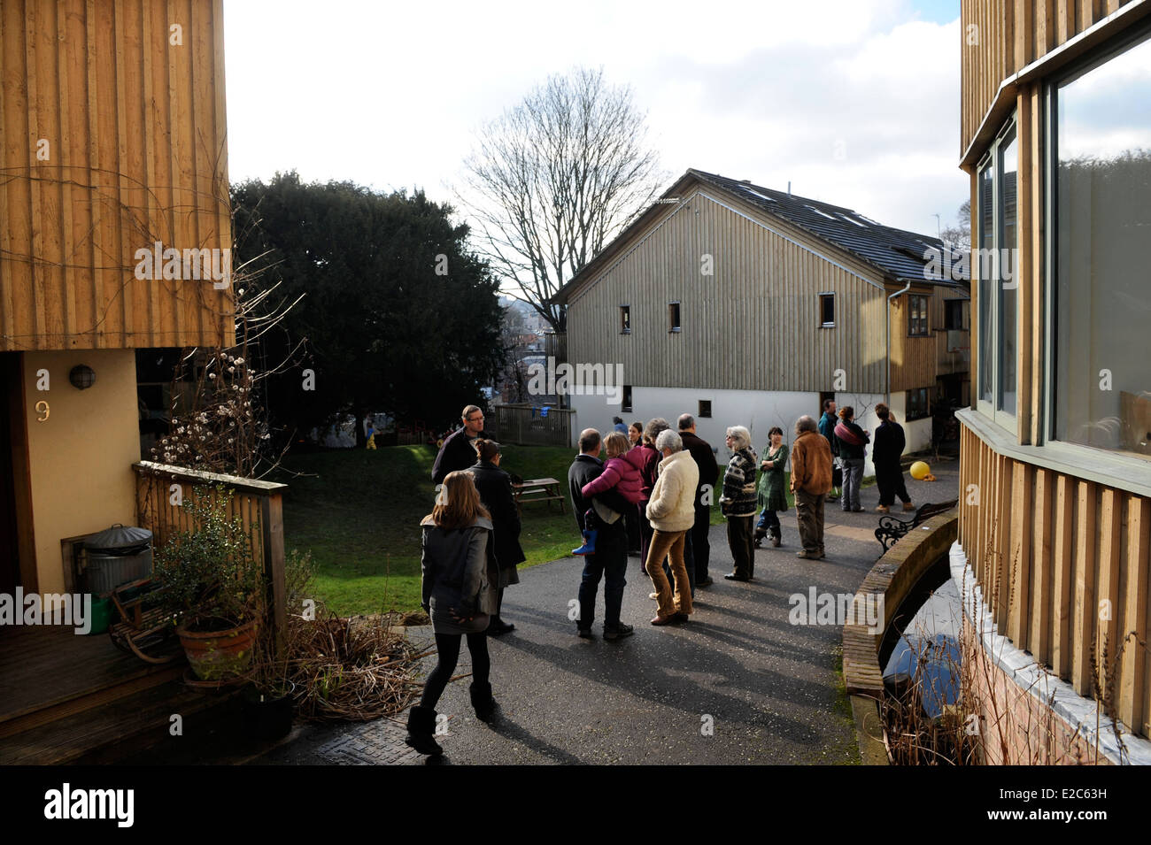 The Springhill Co-housing community in Stroud, Gloucestershire UK Stock ...