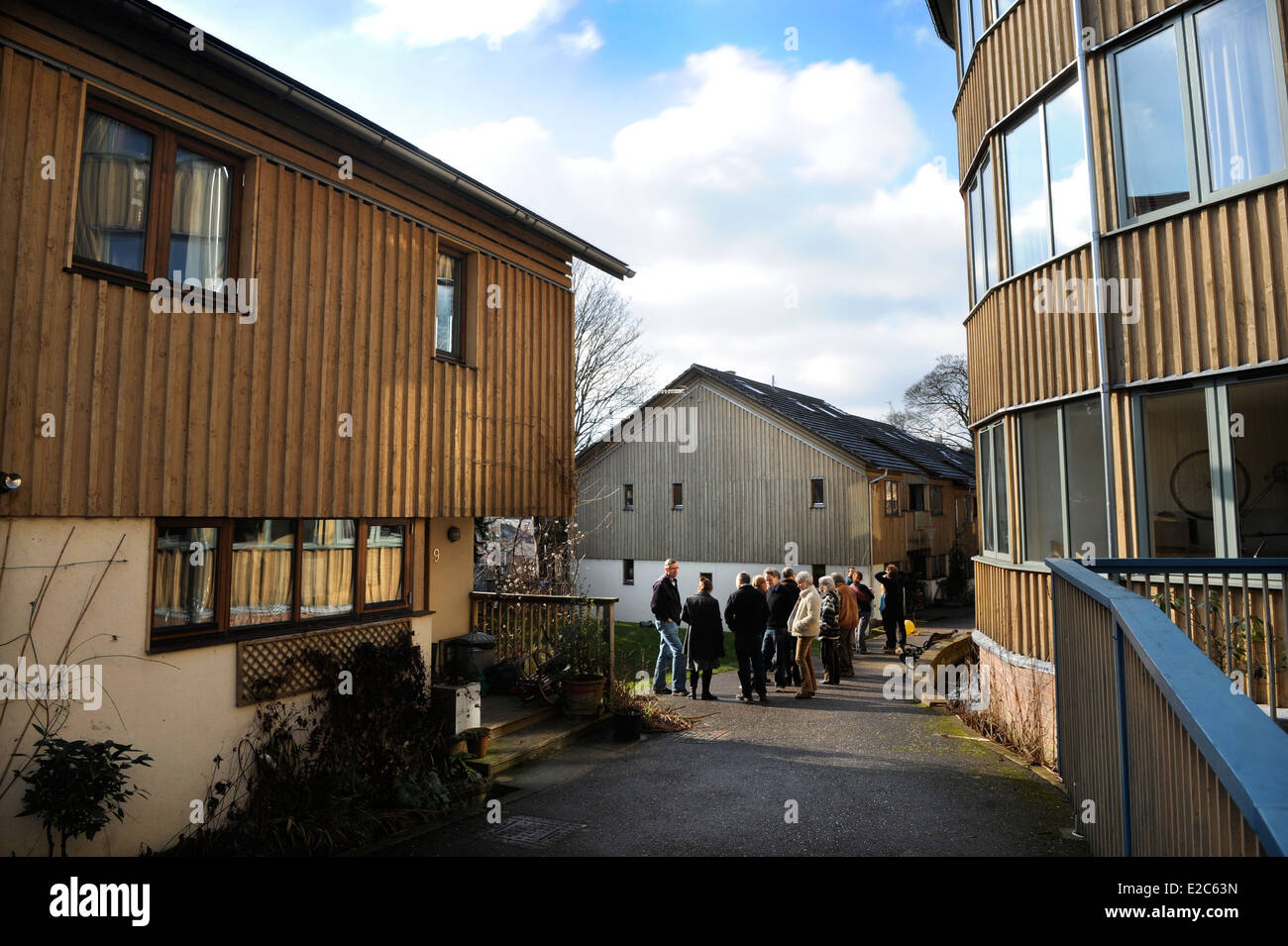 The Springhill Co-housing community in Stroud, Gloucestershire UK Stock ...