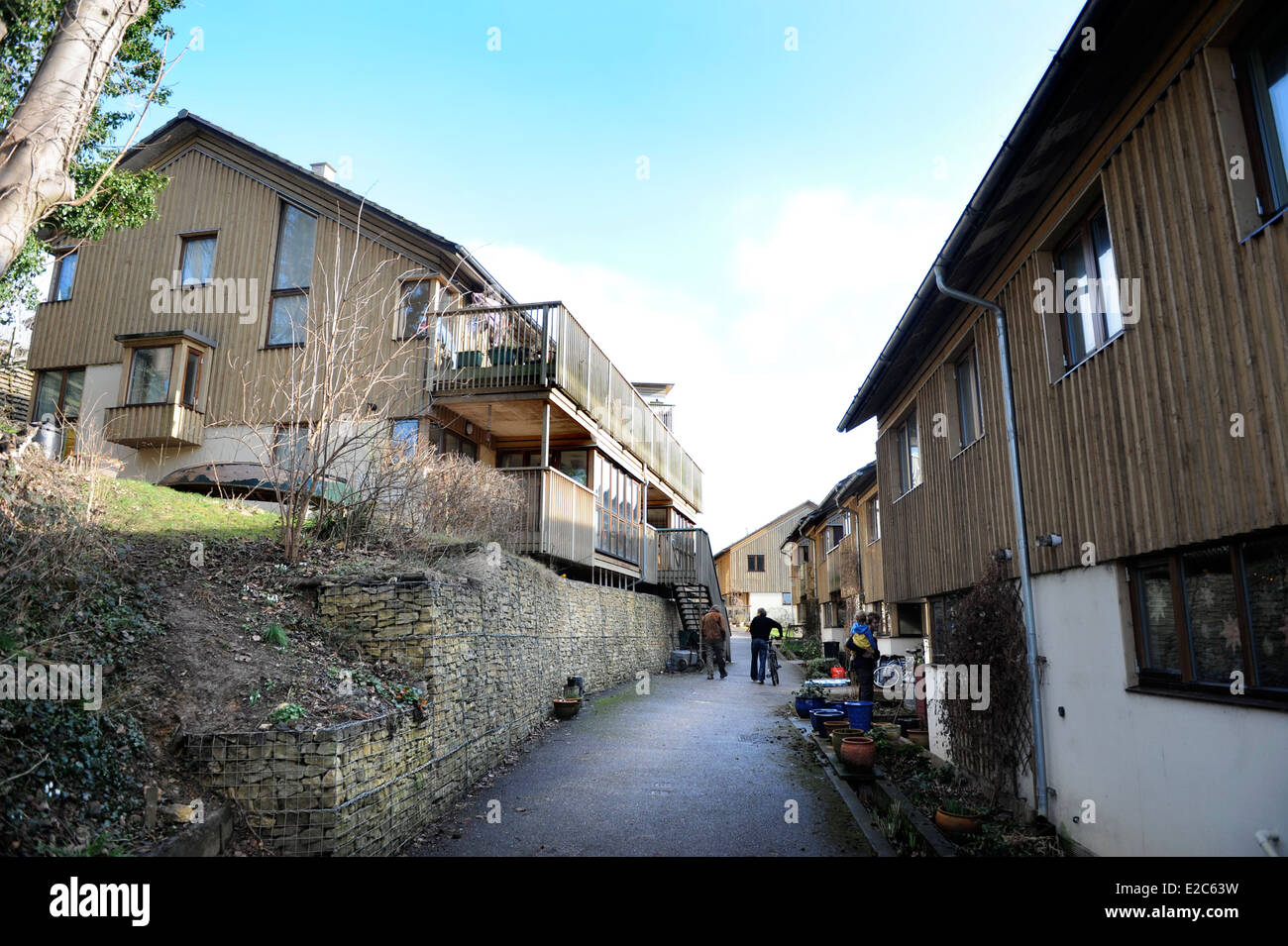 The Springhill Co-housing community in Stroud, Gloucestershire UK Stock ...