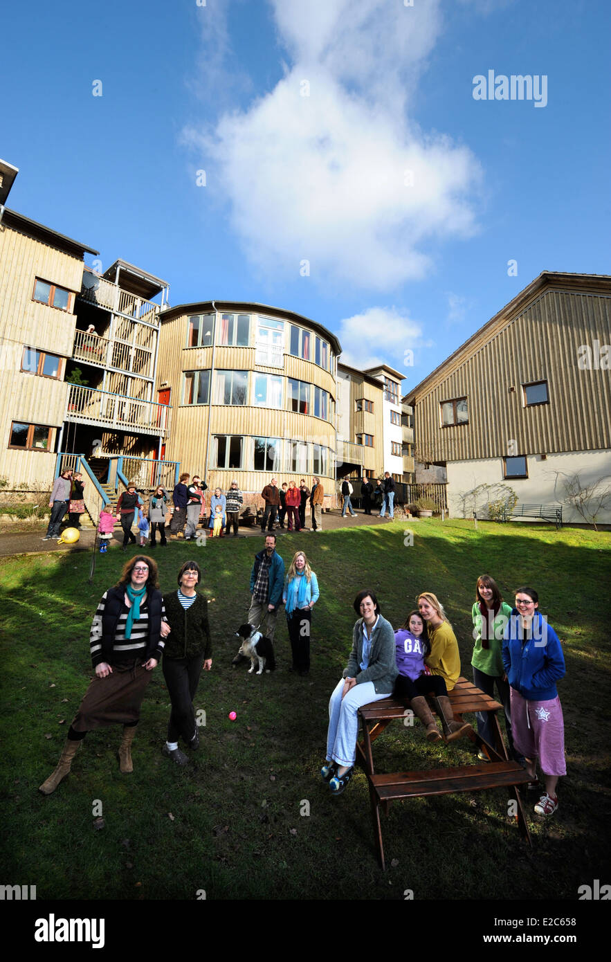 The Springhill Co-housing community in Stroud, Gloucestershire UK Stock ...