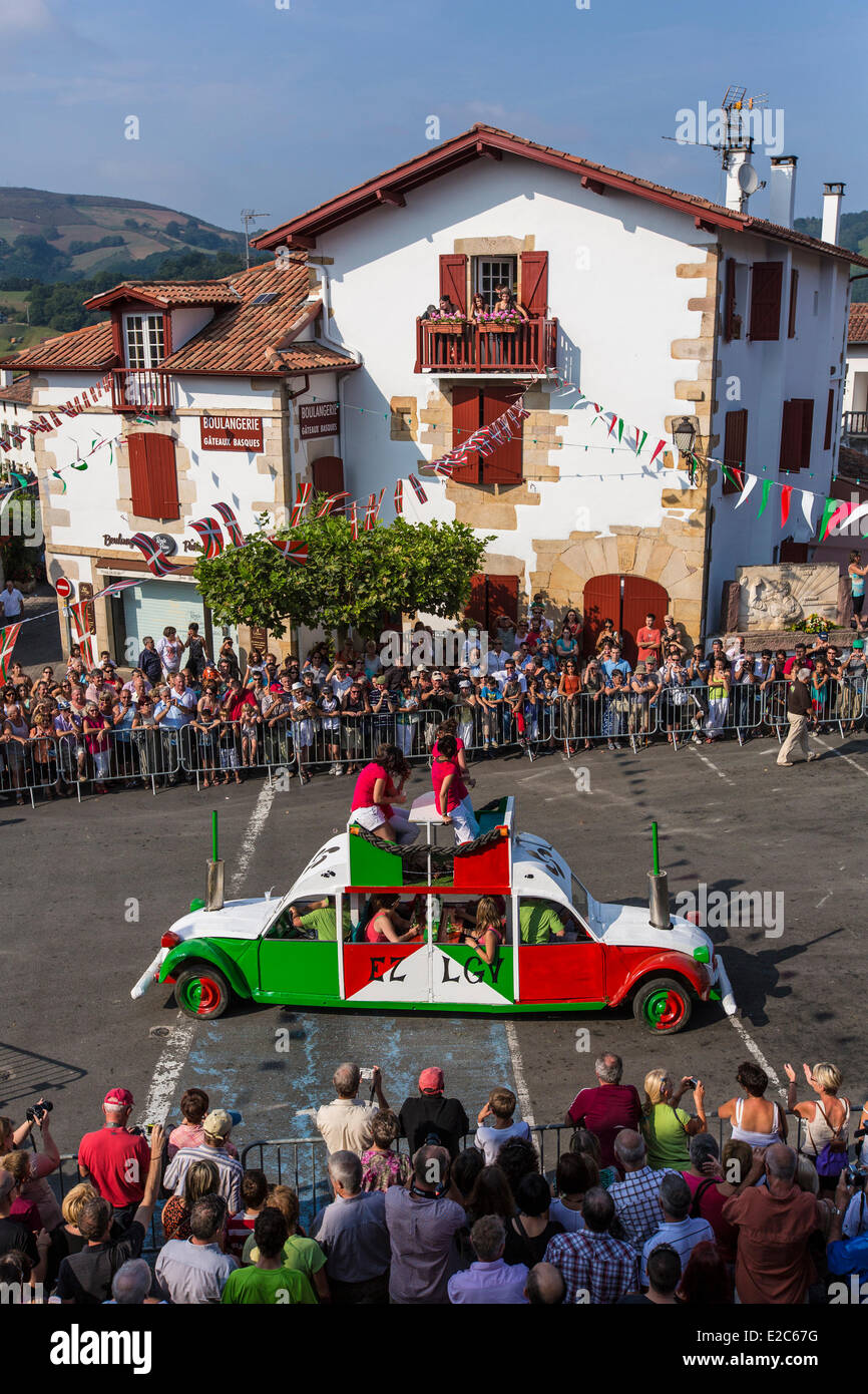 France, Pyrenees Atlantiques, Sare, labelled The Most Beautiful ...