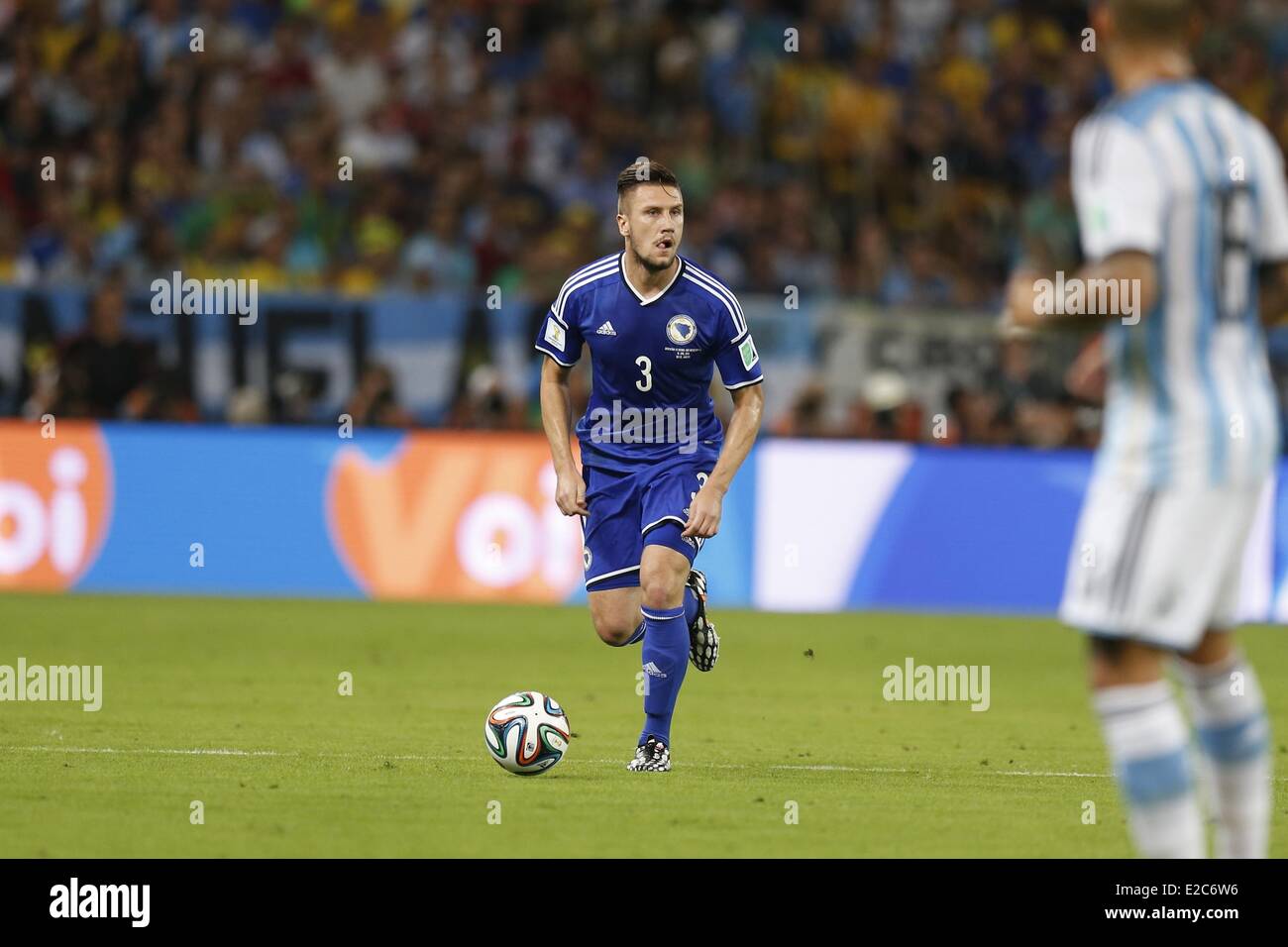 Rio de Janeiro, Brazil. 15th June, 2014. Ermin Bicakcic (BIH) Football ...