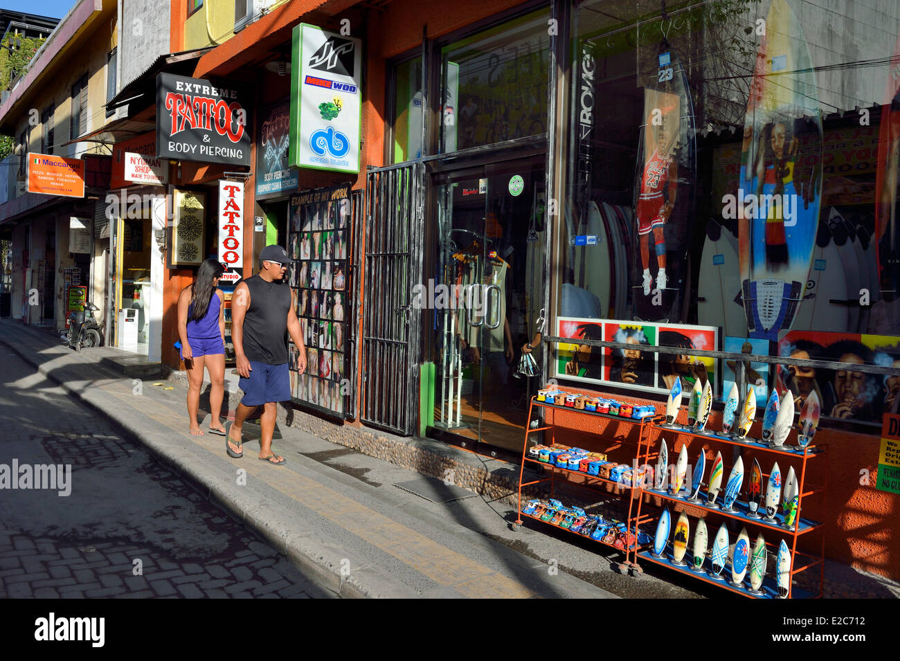 Indonesia, Bali, touristic streets of Kuta Stock Photo - Alamy