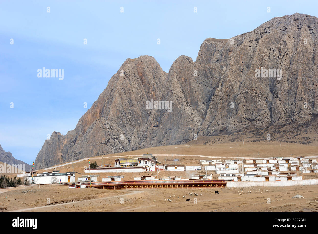 China, Gansu Province, Amdo, Xiahe county, Ganjia town Stock Photo - Alamy