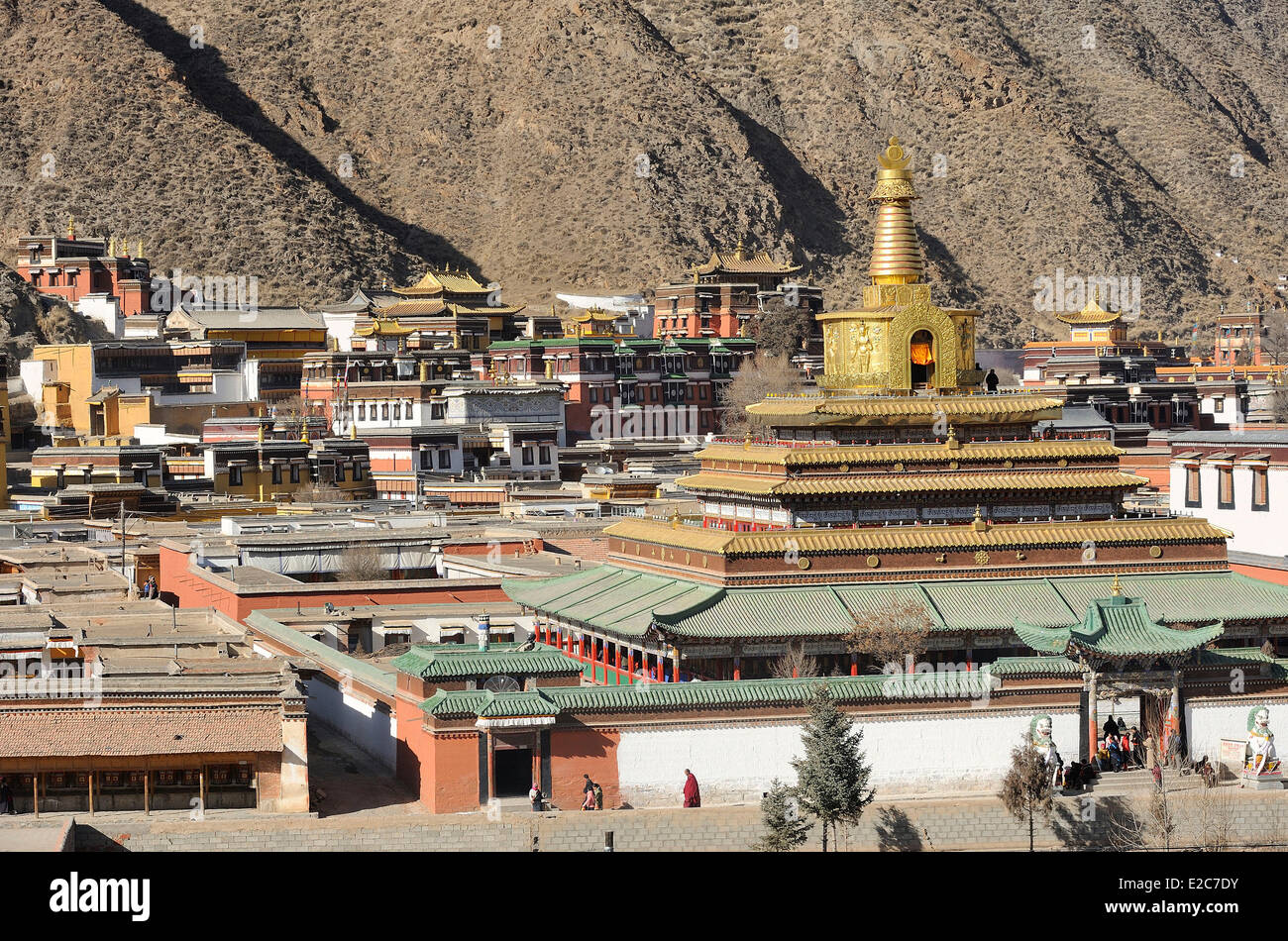 China, Gansu Province, Amdo, Xiahe, Monastery of Labrang (Labuleng Si ...