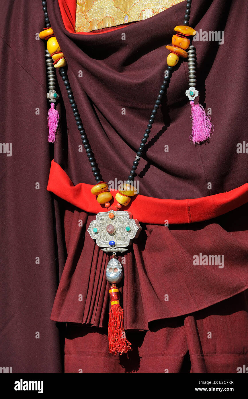 China, Gansu Province, Amdo, Xiahe, Monastery of Labrang, Losar, Monk's ...