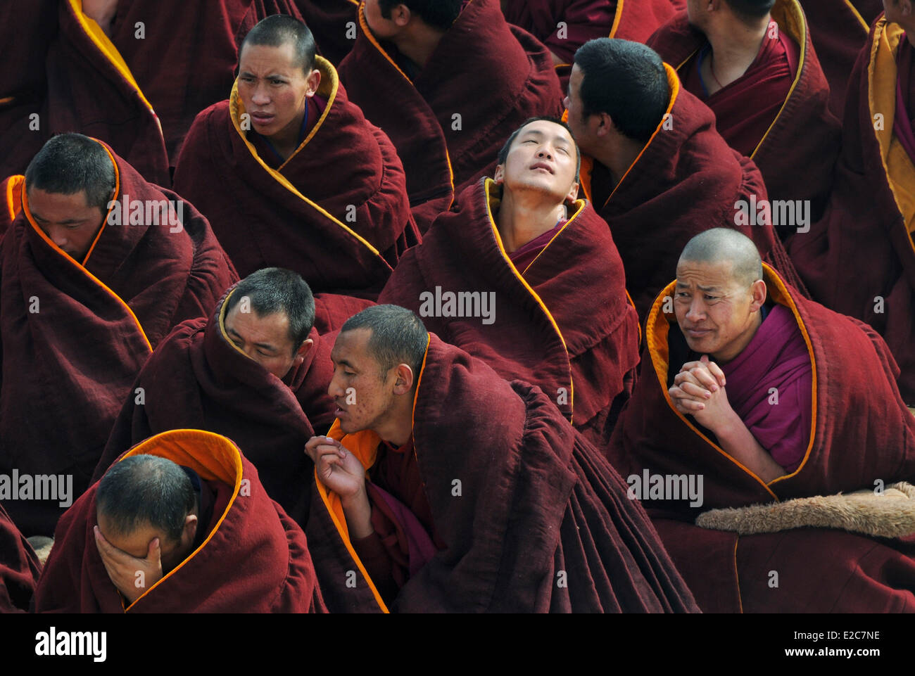 China, Gansu Province, Amdo, Xiahe, Monastery of Labrang, Losar (New ...