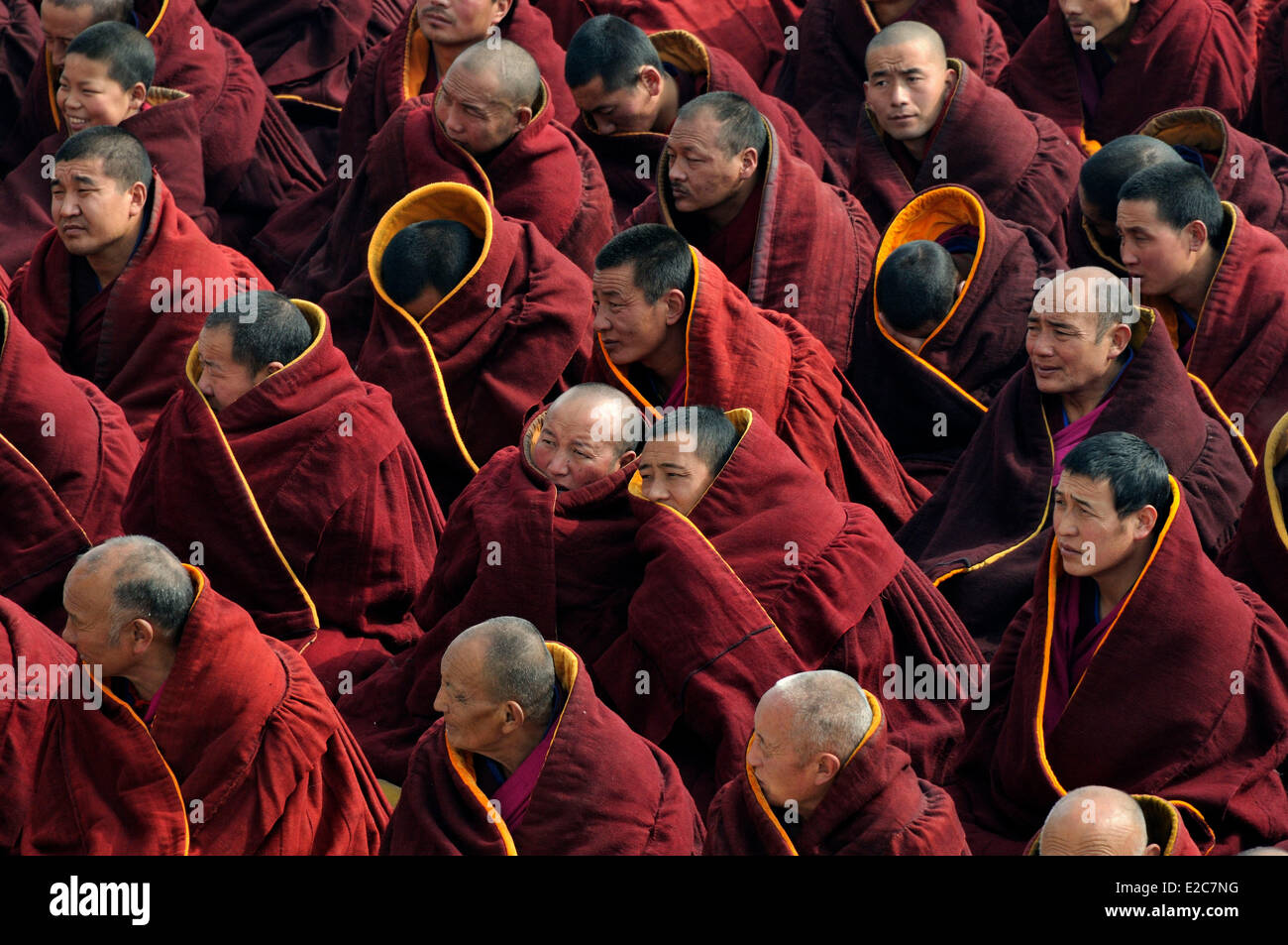 China, Gansu Province, Amdo, Xiahe, Monastery of Labrang, Losar (New ...