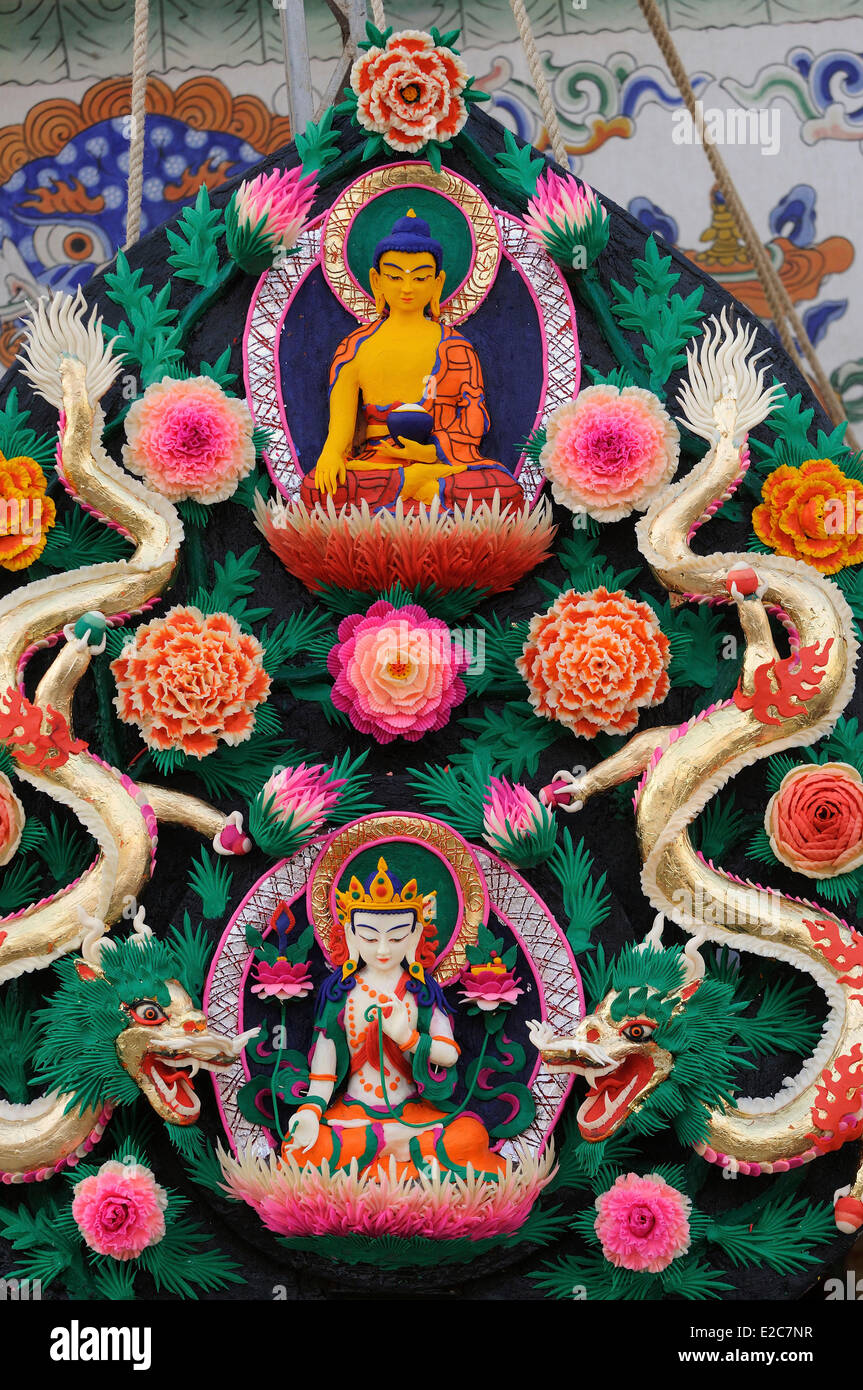 China, Gansu Province, Amdo, Xiahe, Monastery of Labrang, Losar ...