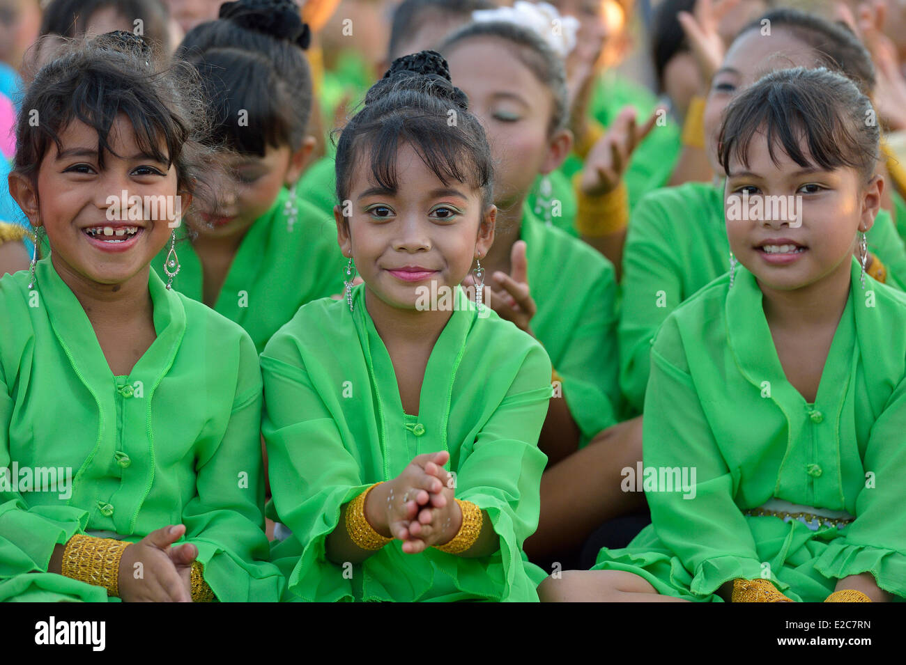 Indonesia, Sumbawa, Sumbawa Besar, festival with folk dances of the ...