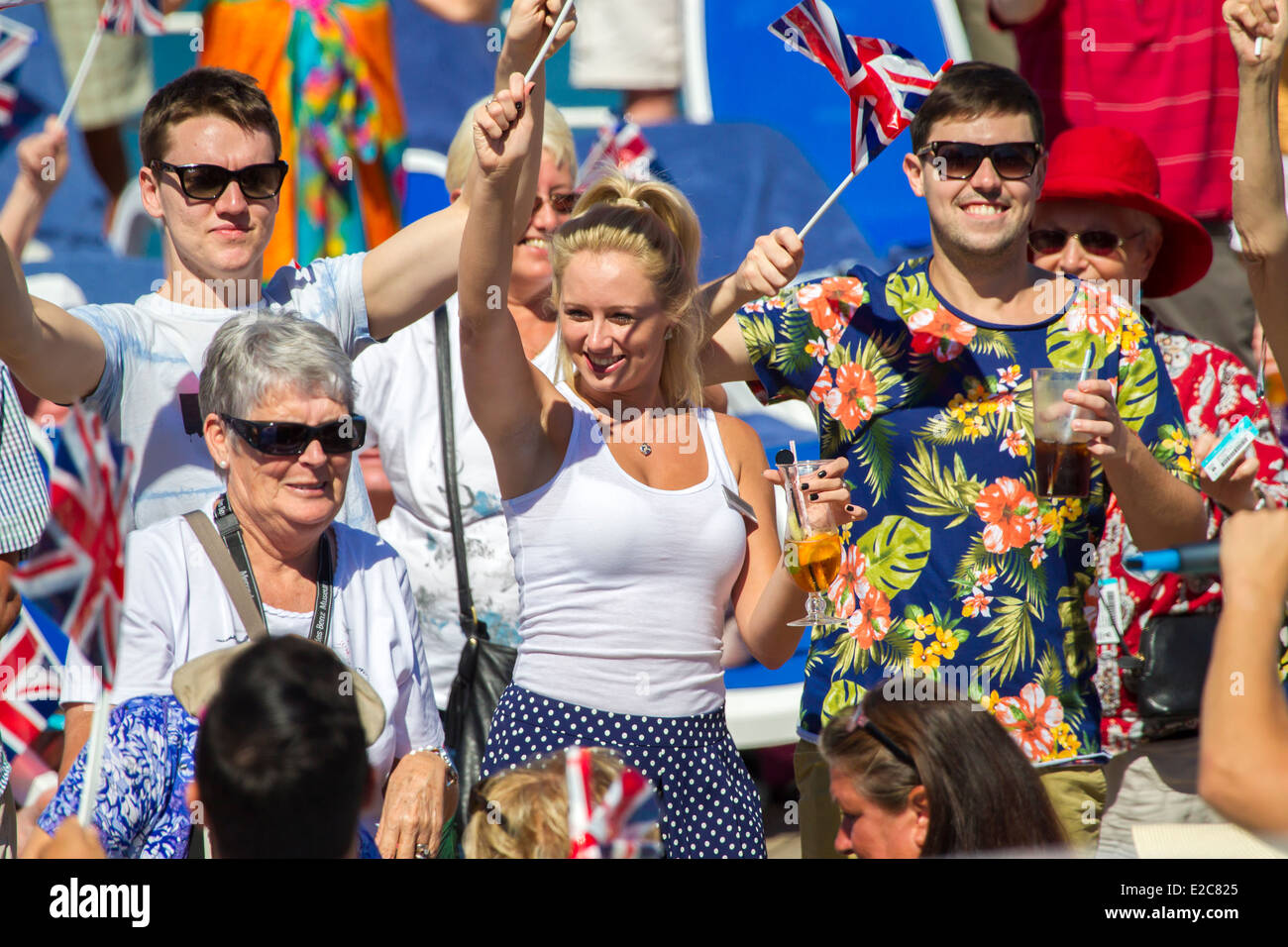 Leaving party around the pool deck on P&O Arcadia on leaving Majorca ...