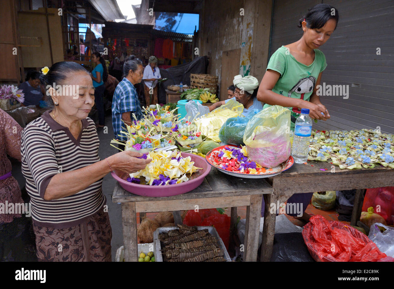Indonesia, Bali, Ubud, offerings Stock Photo - Alamy