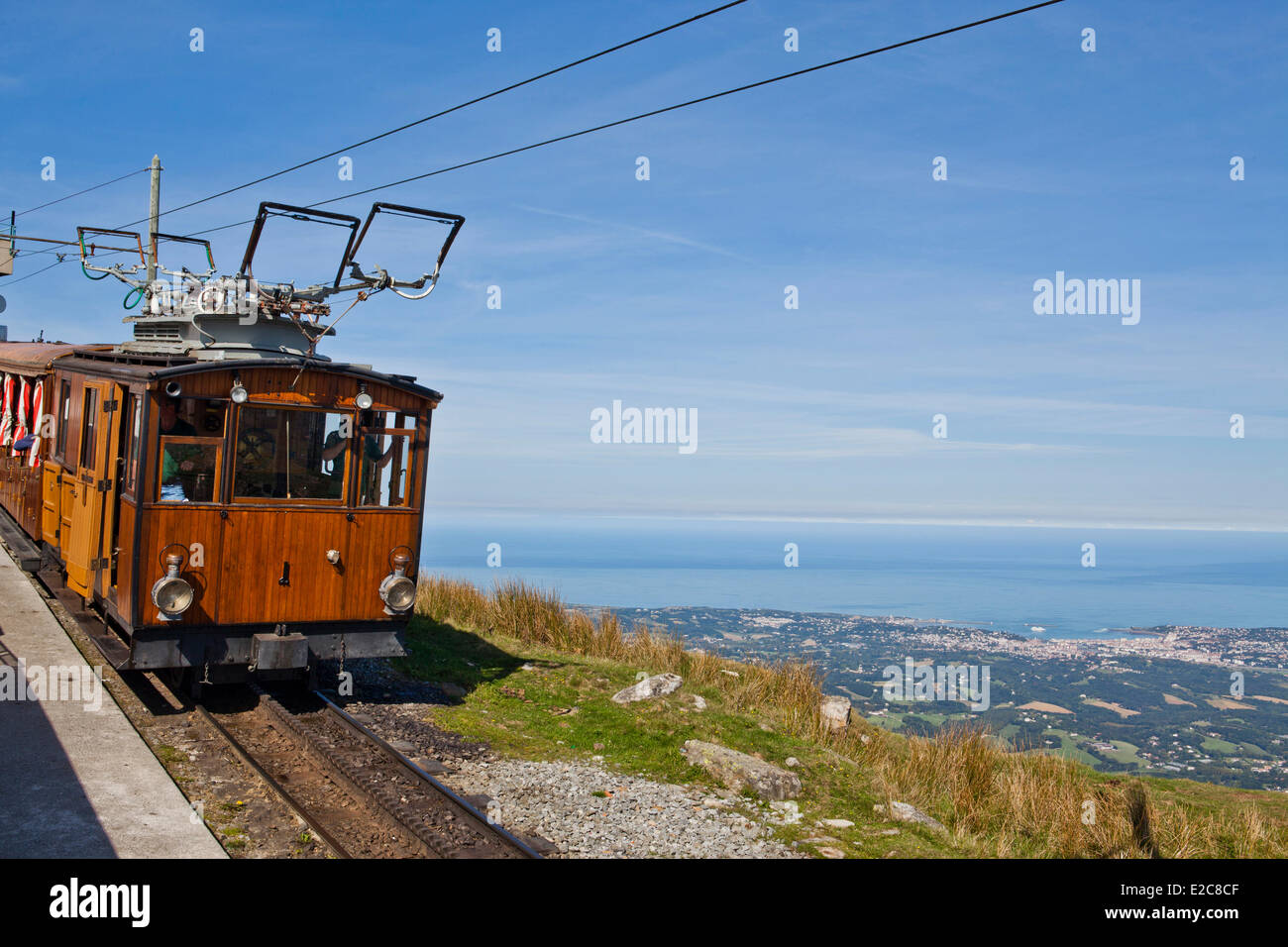 France, Pyrenees Atlantiques, the train of La Rhune Stock Photo - Alamy