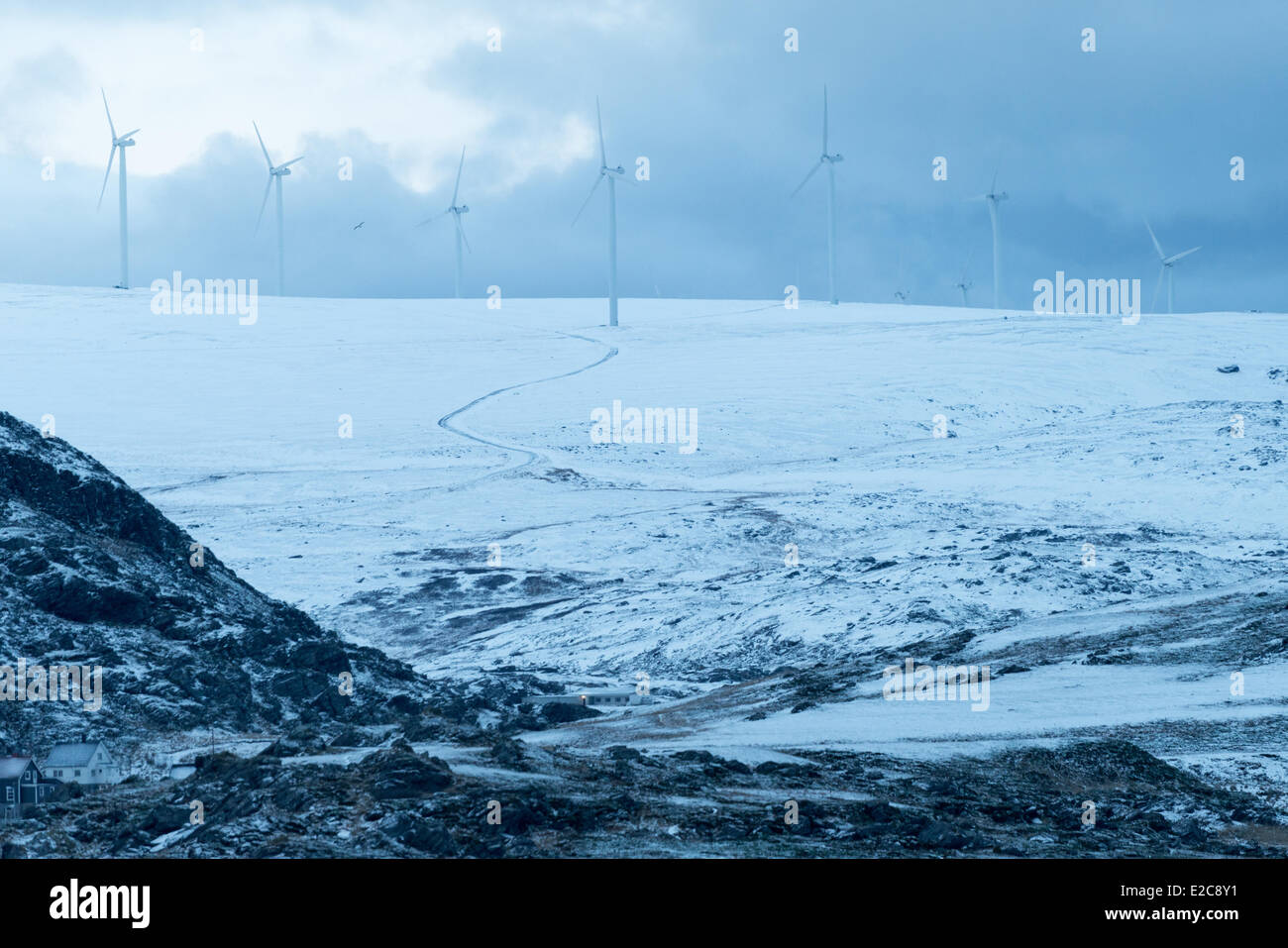Norway, Finnmark, Havoysund, wind turbine Stock Photo - Alamy