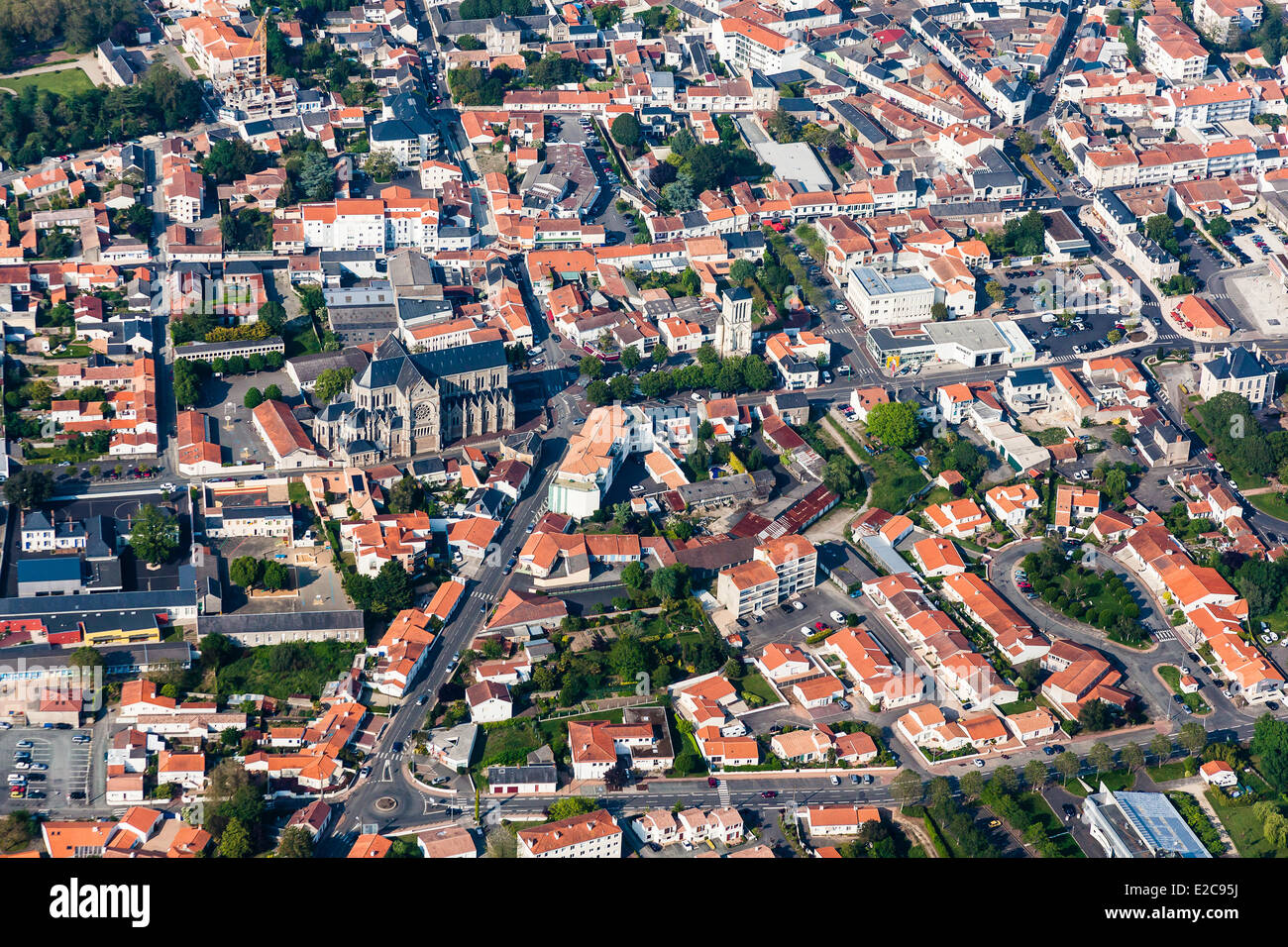 France, Vendee, Challans (aerial view Stock Photo - Alamy