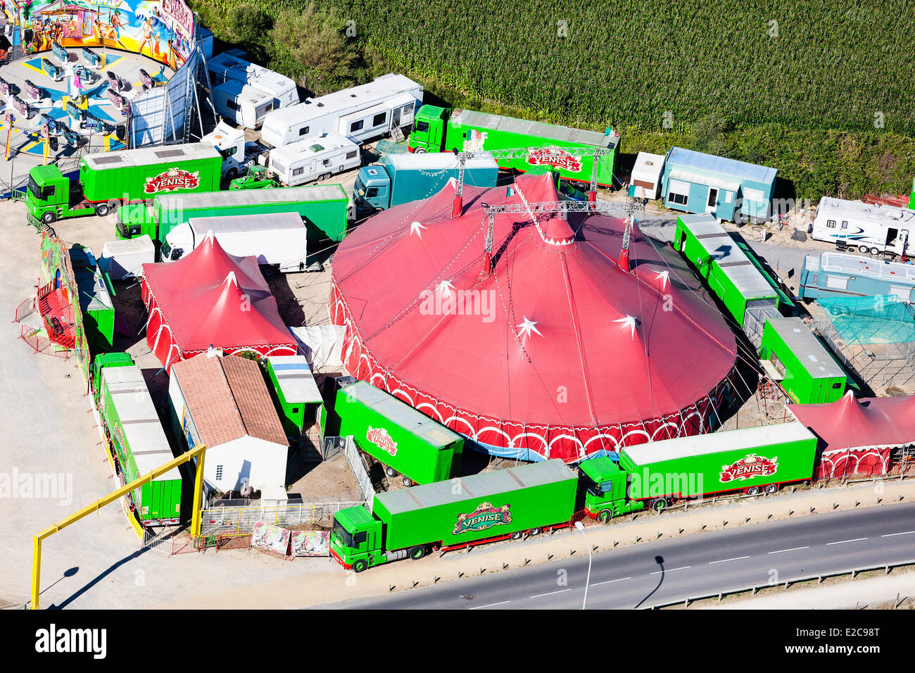 Circus aerial view hi-res stock photography and images - Alamy