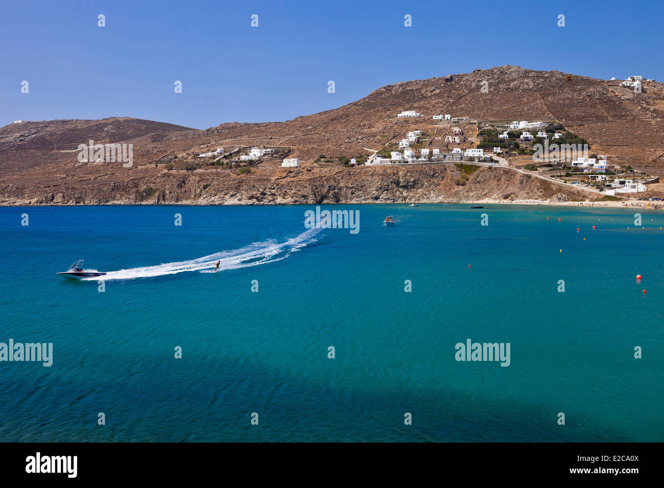 Greece, Cyclades, Mykonos Island, Kalafatis beach Stock Photo - Alamy