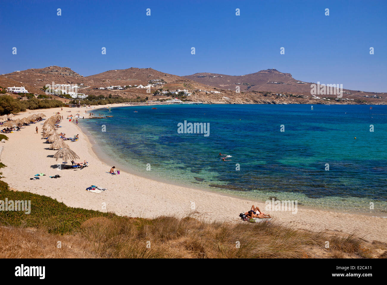Mykonos greece kalafatis beach hi-res stock photography and images - Alamy