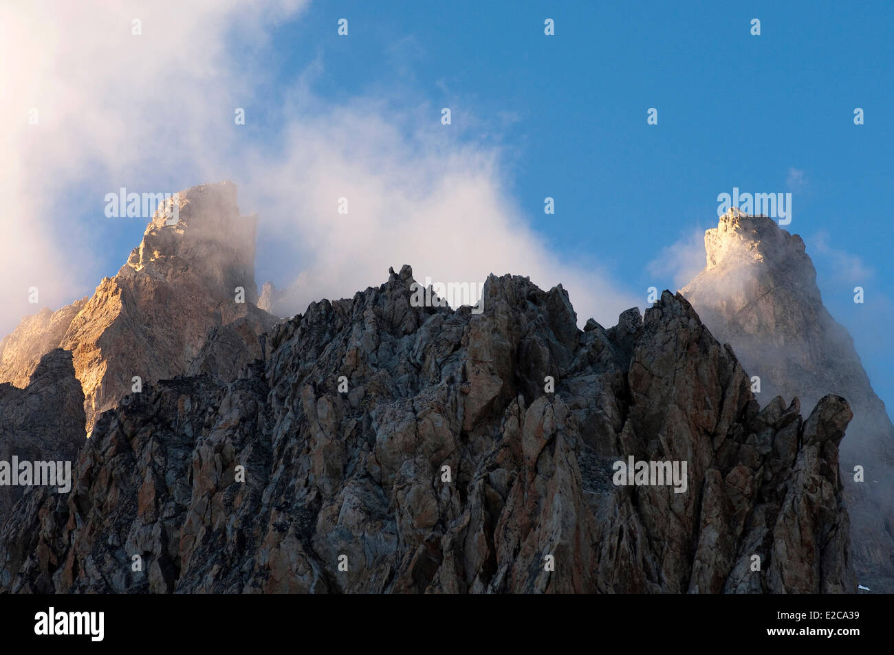 France, Isere, Parc National des Ecrins, La Berarde, Tour de la Meije ...