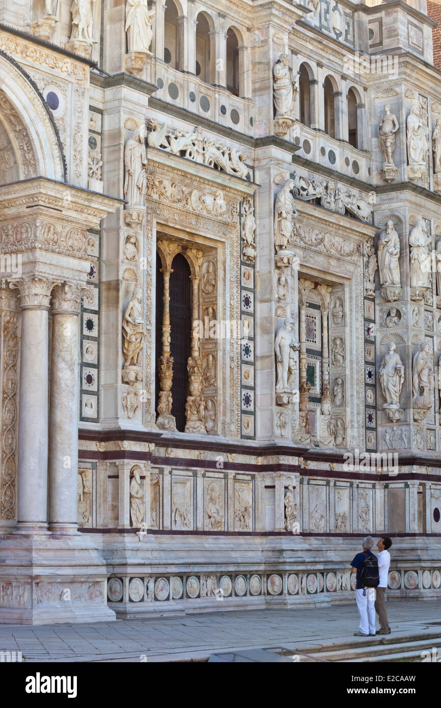 Italy, Lombardy, Pavia, Certosa di Pavia, monastery of the 14th century ...