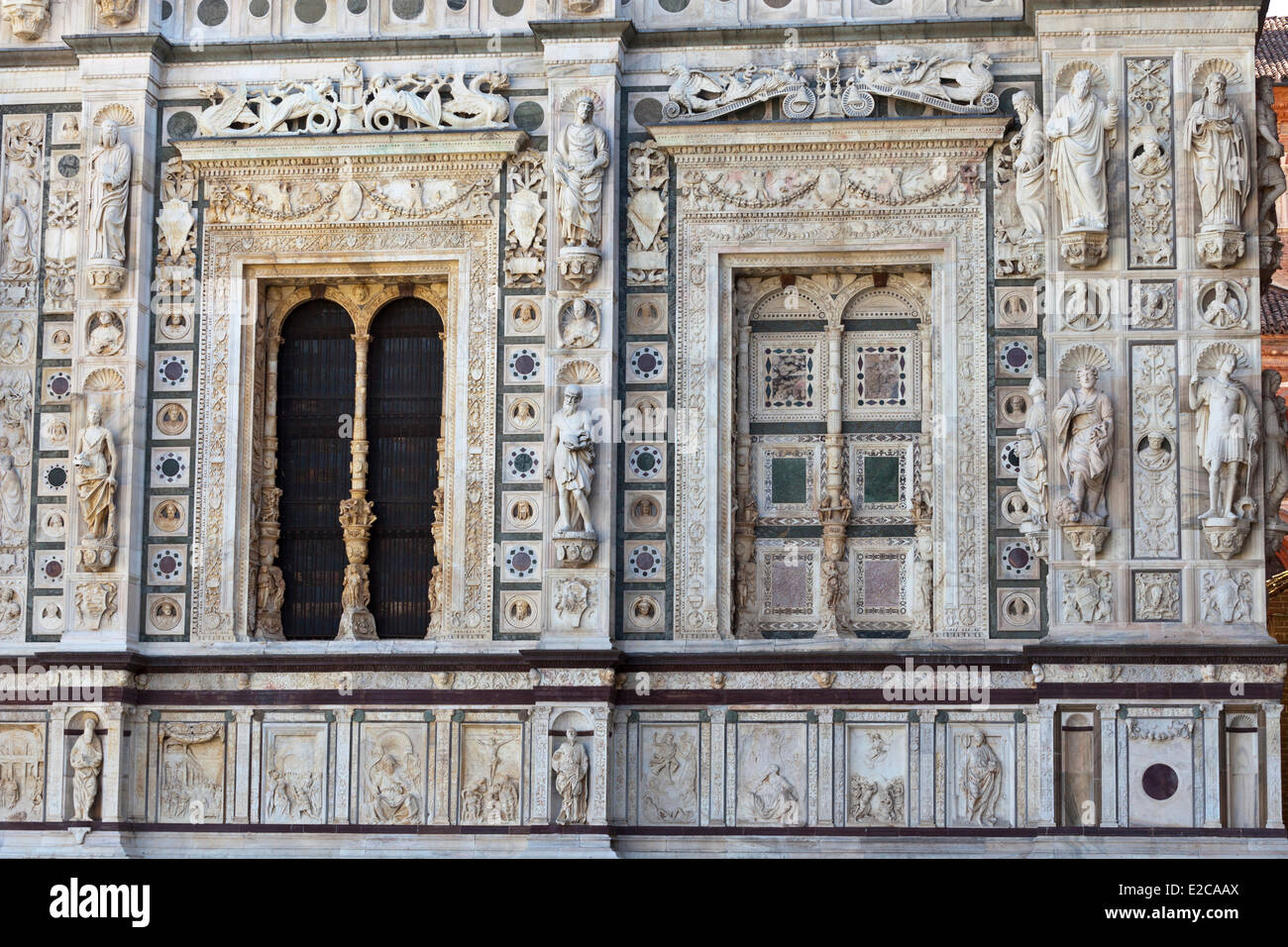 Italy, Lombardy, Pavia, Certosa di Pavia, monastery of the 14th century ...