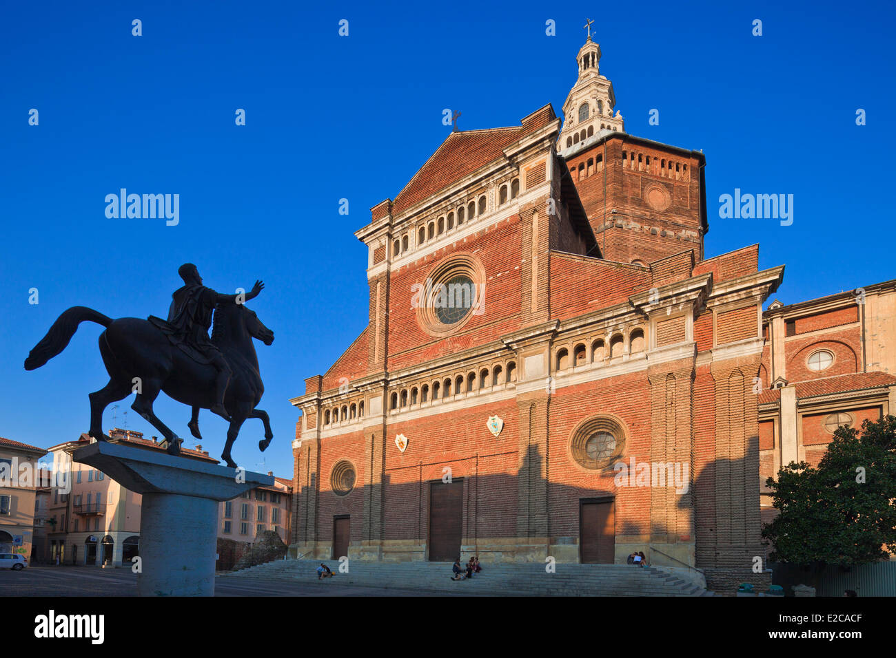 Italy, Lombardy, Pavia, the historic city center, the Duomo Stock Photo ...
