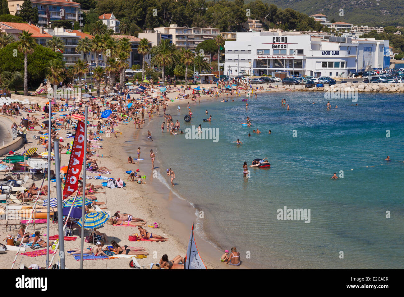 France, Var, Bandol, Central beach Stock Photo - Alamy