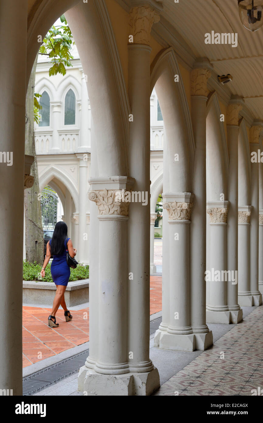 Singapore, CHIJMES is a former gothic convent founded in 1854 (Convent ...