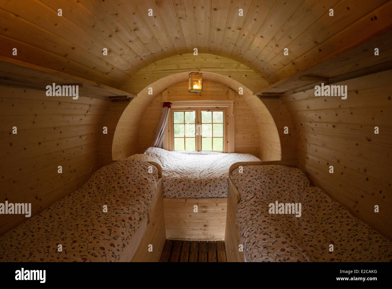 France, Ille et Vilaine, Epiniac, accommodation barrel in the Domaine ...