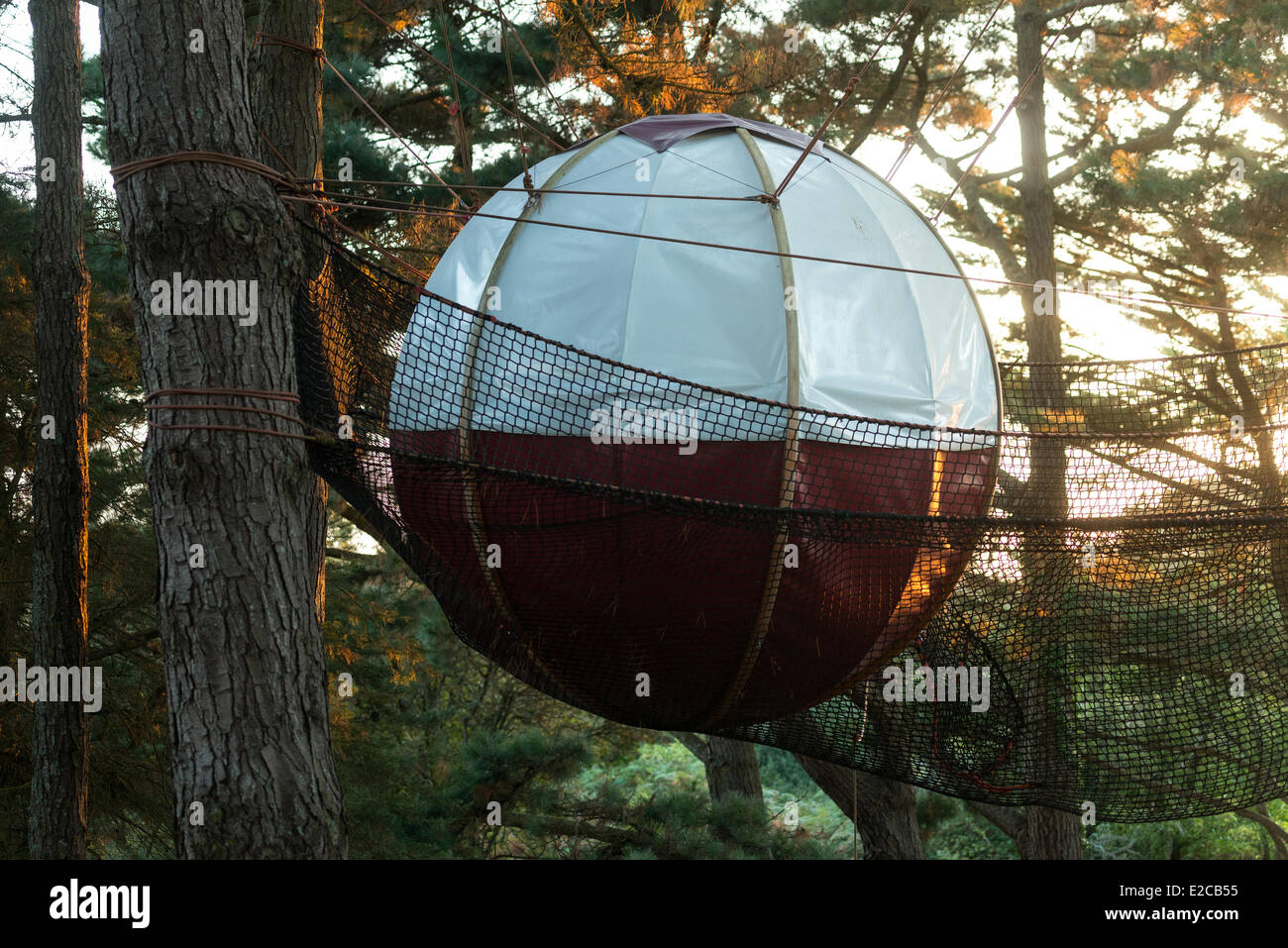 France, Morbihan, Ile de Groix, unusual accommodation the nests of ...