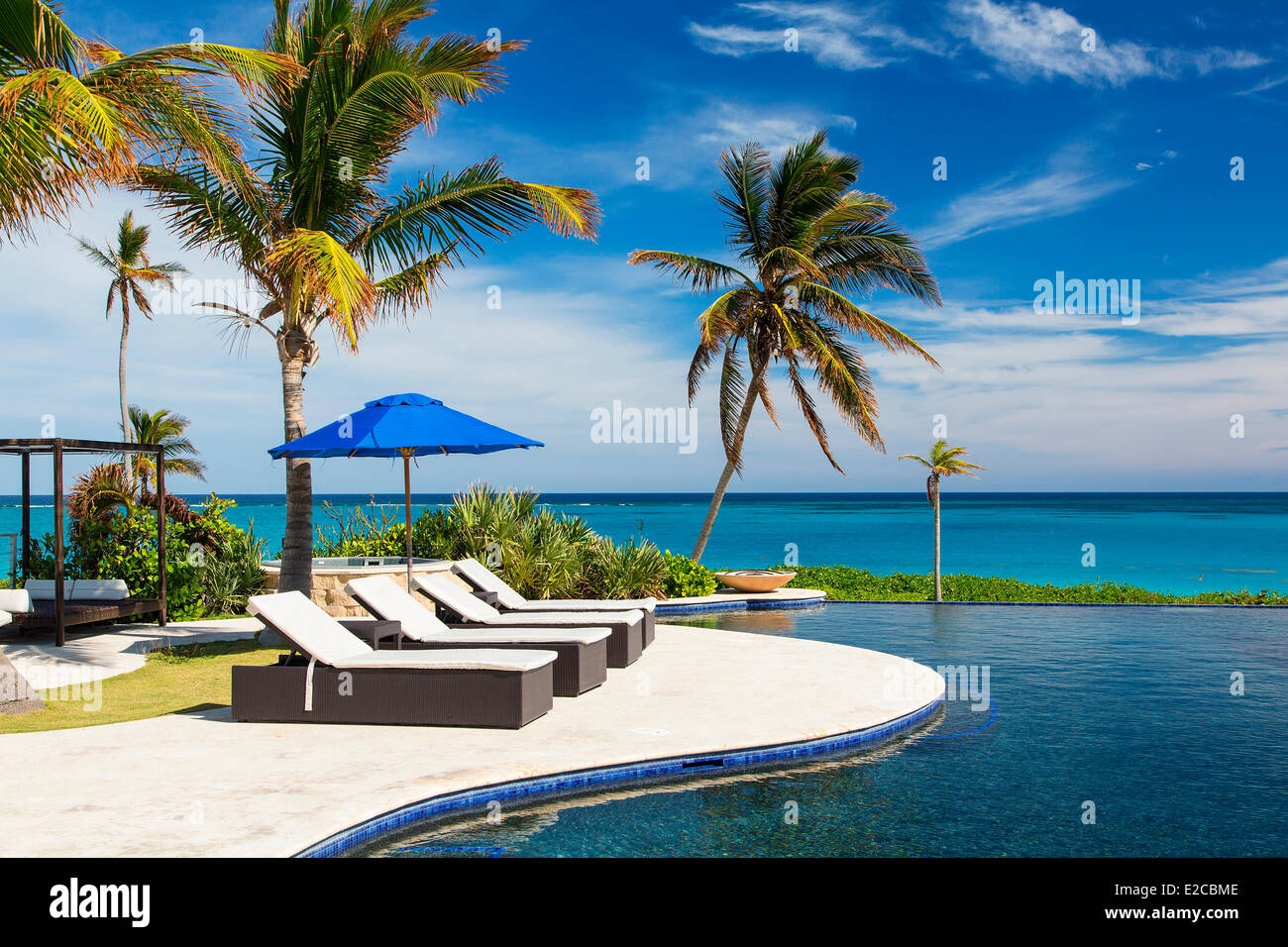 Bahamas, Eleuthera Island, The Sky beach Club Hotel Stock Photo - Alamy